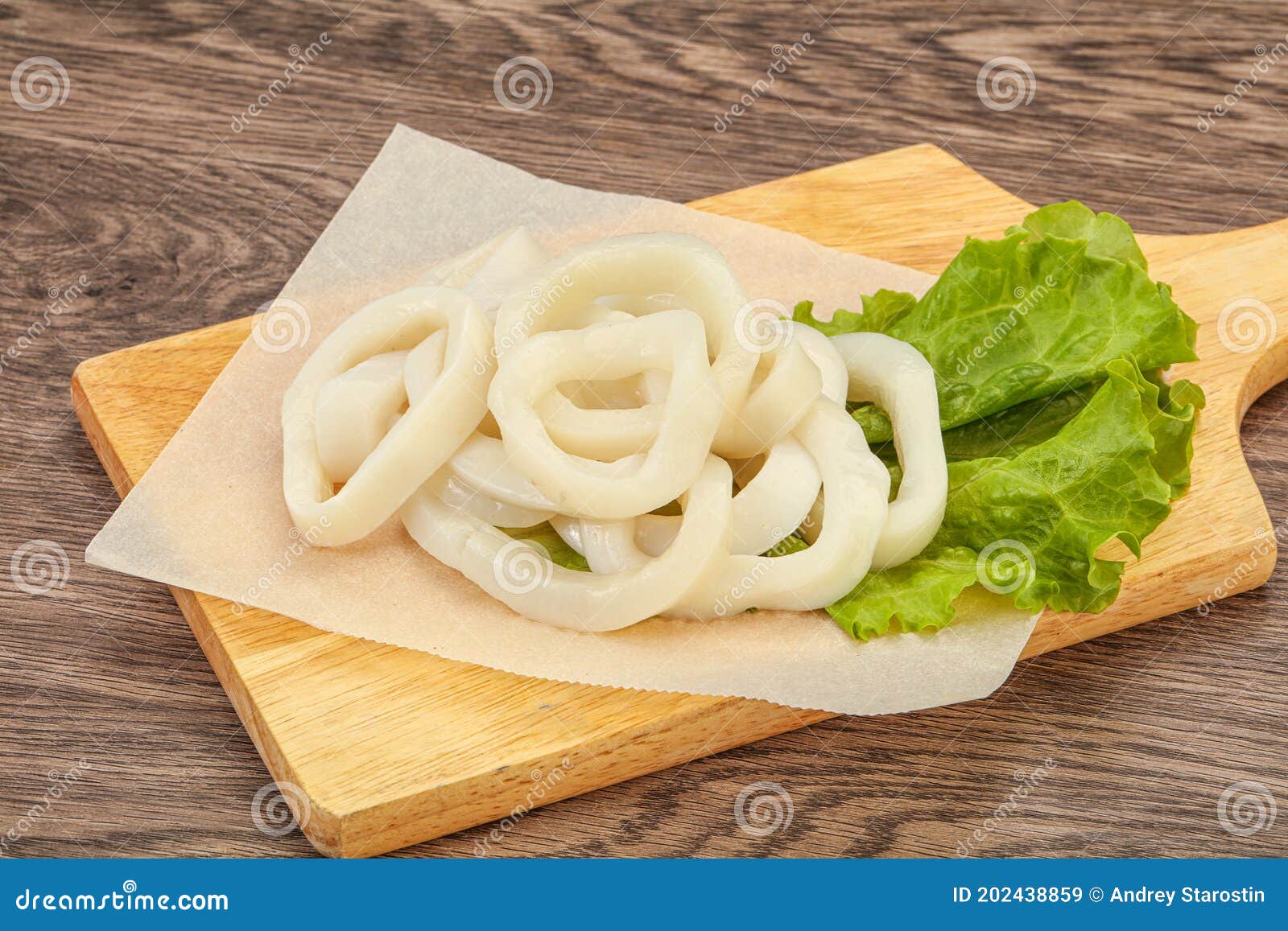 Raw Squid Rings for Cooking Stock Image - Image of horizontal, seafood ...
