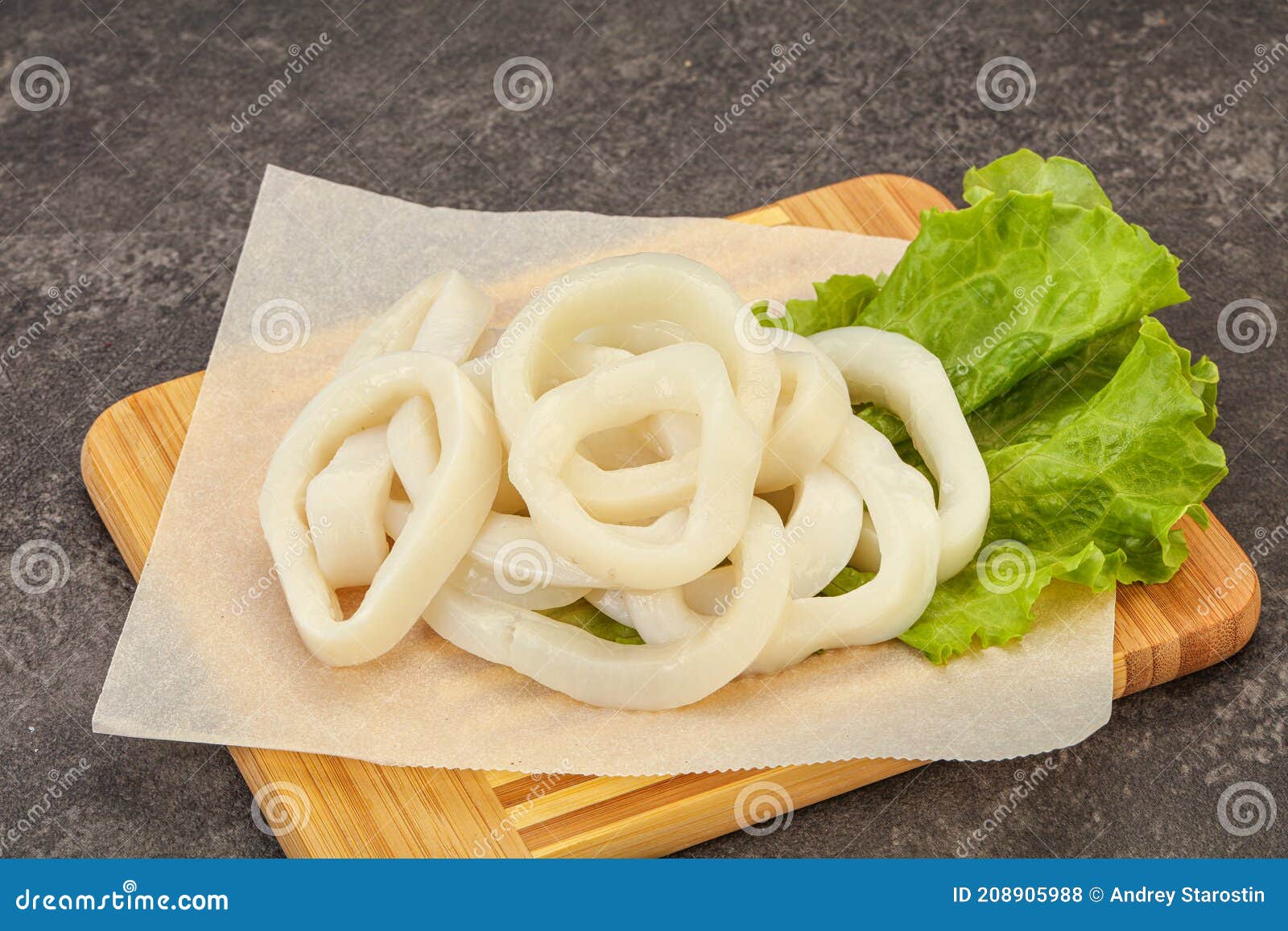 Raw Squid Rings for Cooking Stock Photo - Image of plate, pile: 208905988