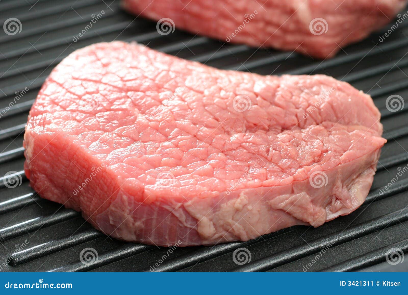Raw steak stock image. Image of animal, healthy, food - 3421311