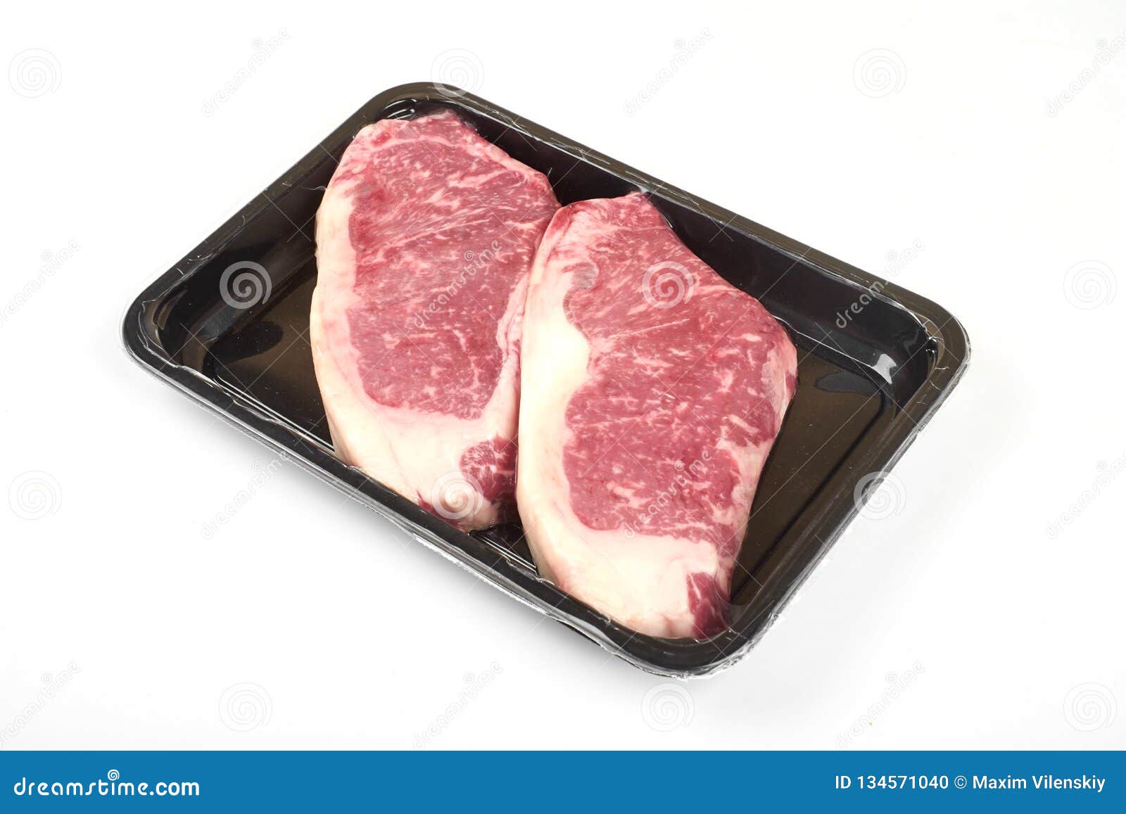 Raw Steak In Package