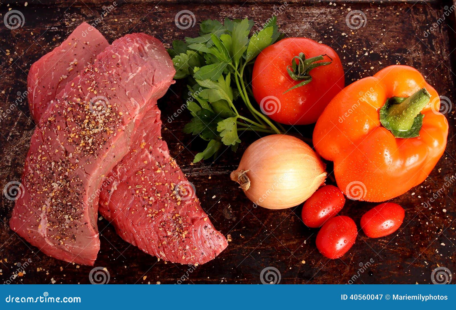Raw steaks stock image. Image of beef, food, barbecue - 40560047