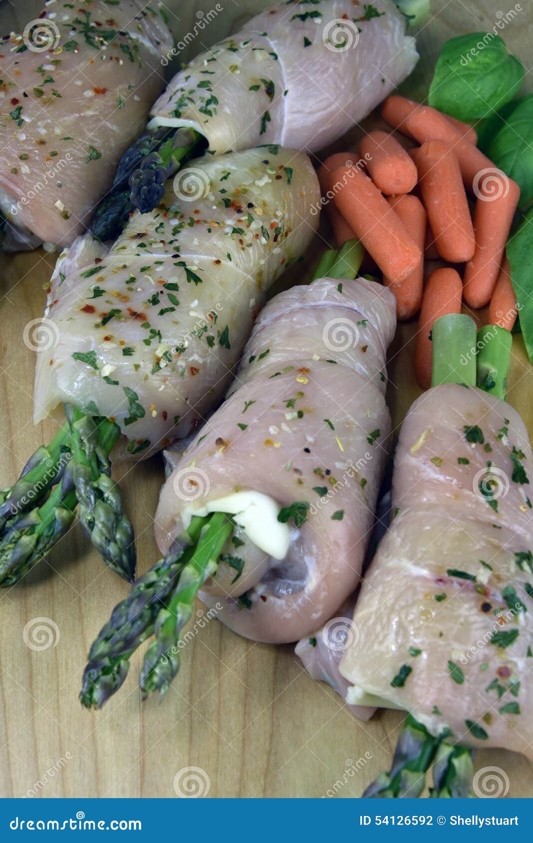 Raw Stuffed Chicken Breast stock photo. Image of meat - 54126592