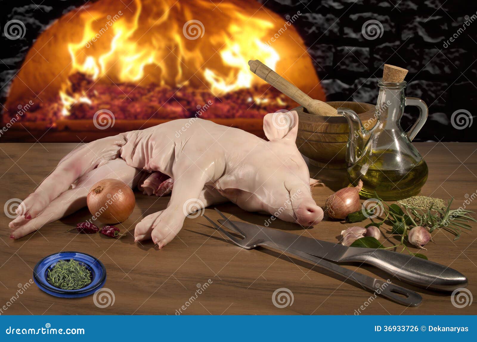 Raw suckling pig meat stock photo. Image of cooking, cuisine - 36933726