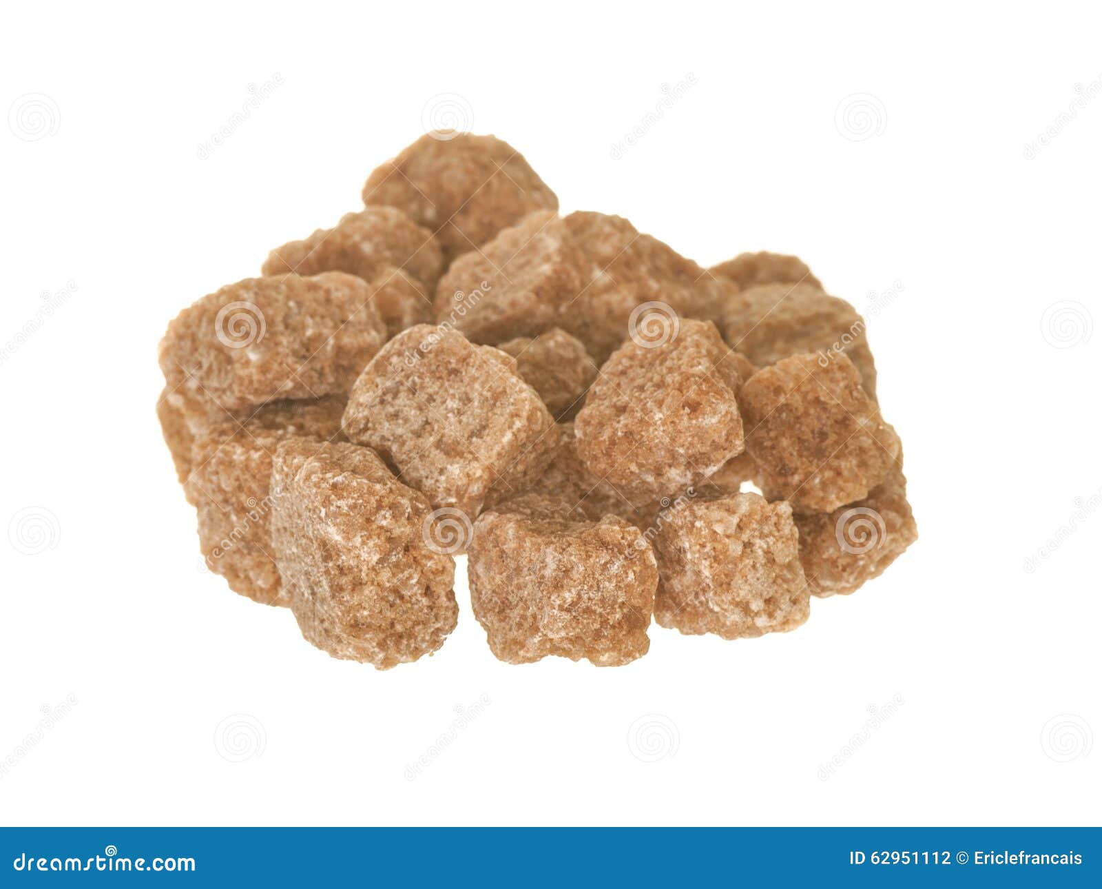 Raw Sugar Cubes Isolated on White Stock Photo - Image of yellow, heap ...