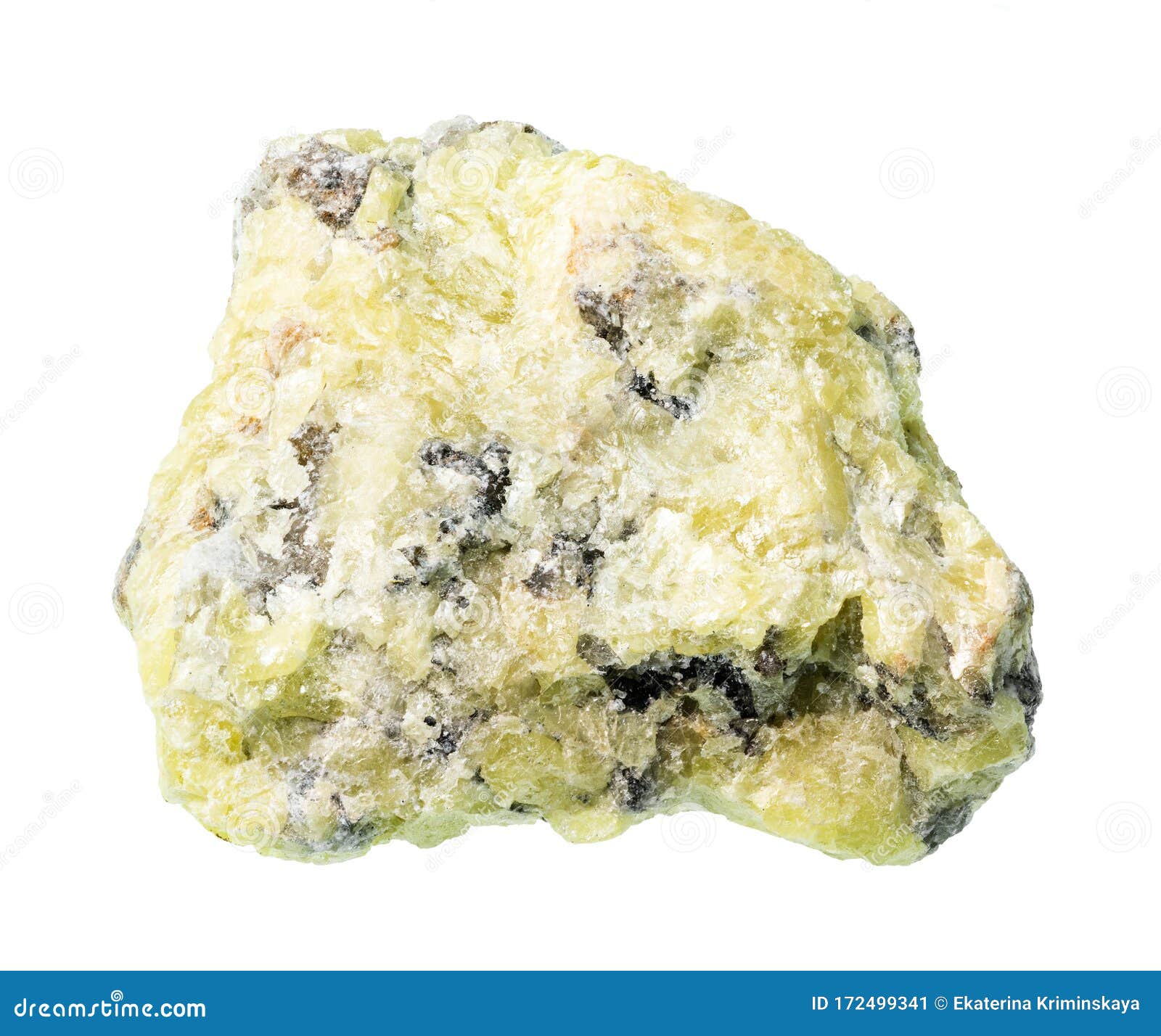 Raw Sulphur Sulfur Ore Cutout on White Stock Image - Image of matrix ...