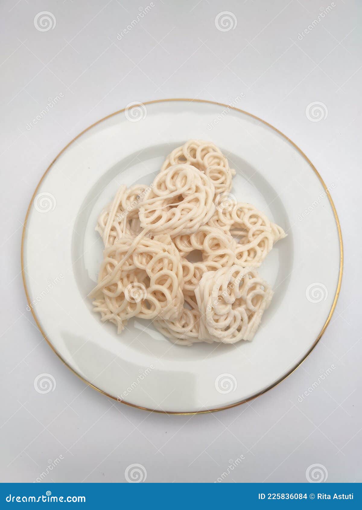 Raw Tapioca Crackers on the Plate Need To Deep Fried Stock Photo ...