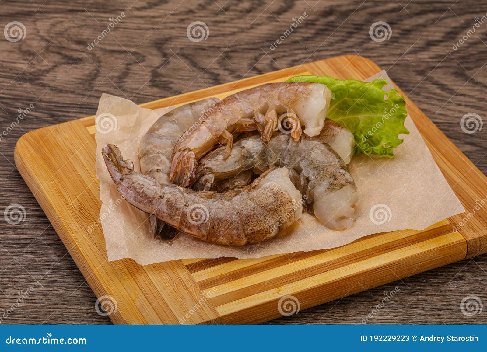 Raw Tiger Prawn for Cooking Stock Image - Image of peeled, protein ...