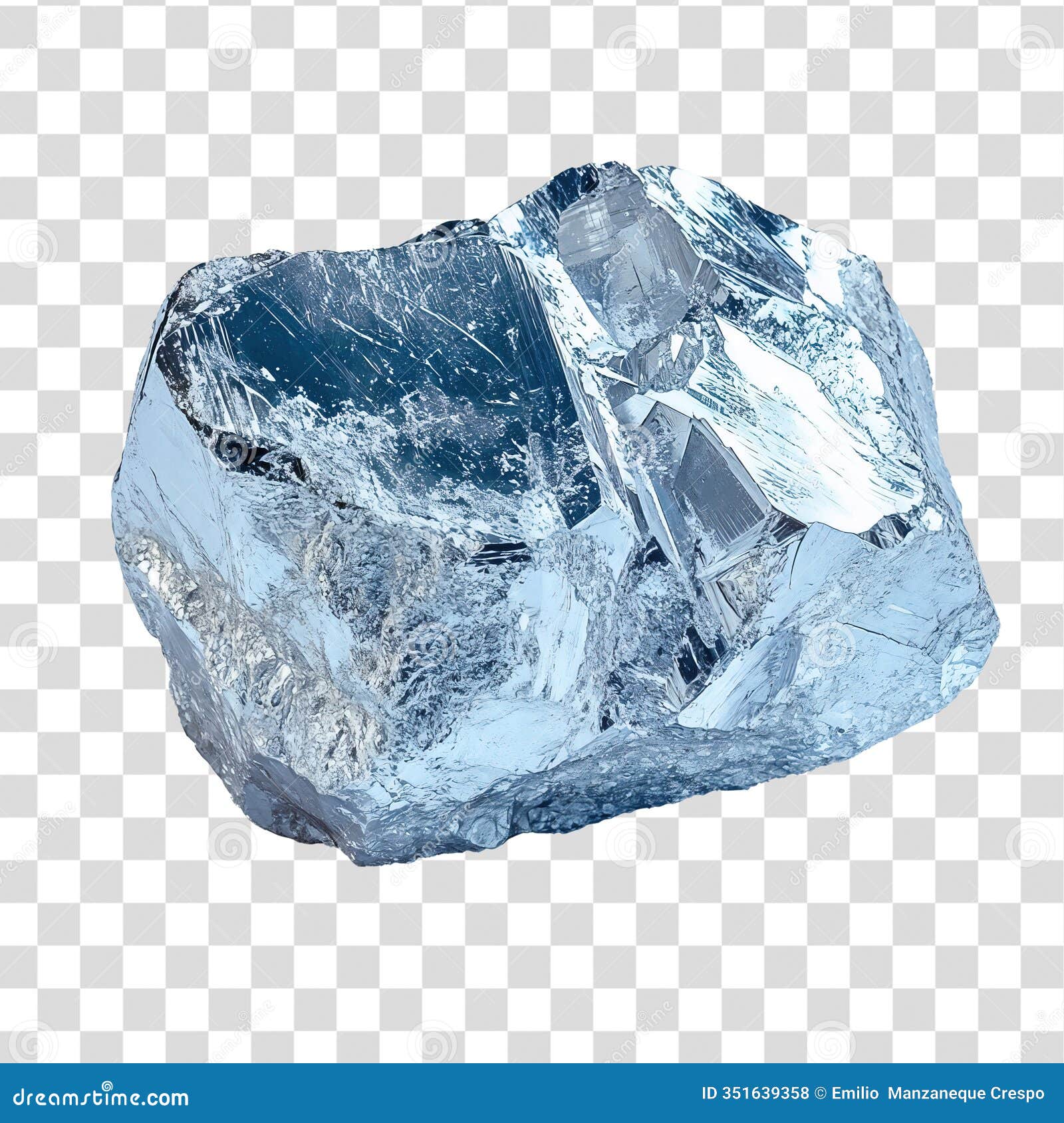 A Raw Titanium Rock on a Transparent Background Stock Illustration ...