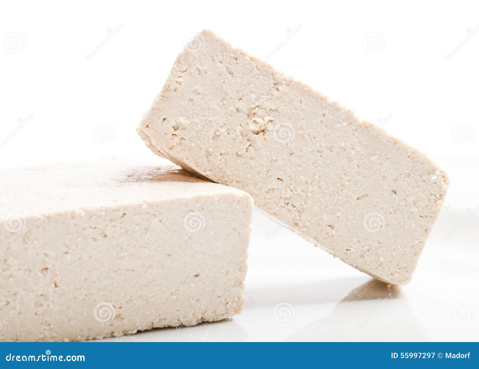 Raw tofu, white background stock image. Image of fermented - 55997297