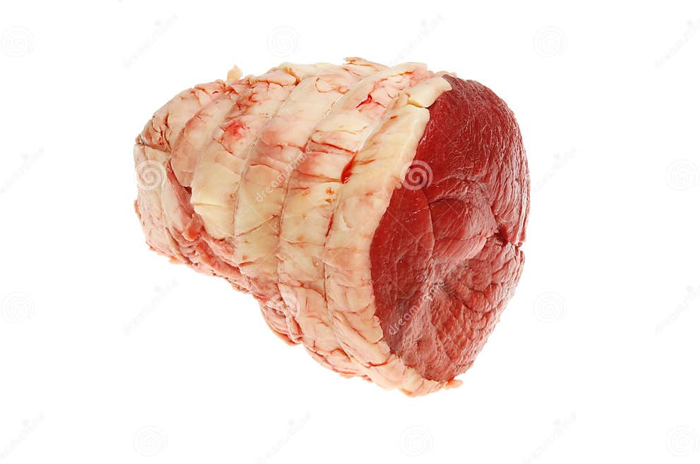 Raw topside of beef stock photo. Image of blood, white - 92601456