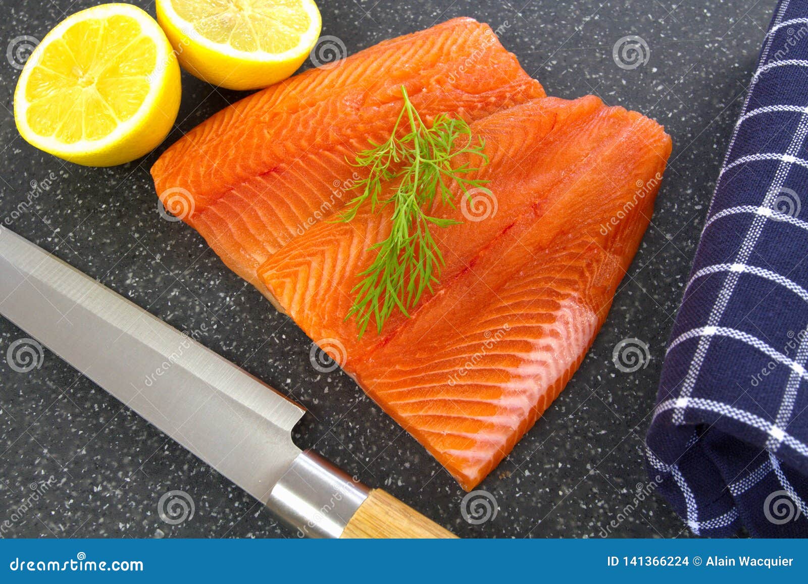Raw trout fillet stock photo. Image of pink, trout, healthy - 141366224