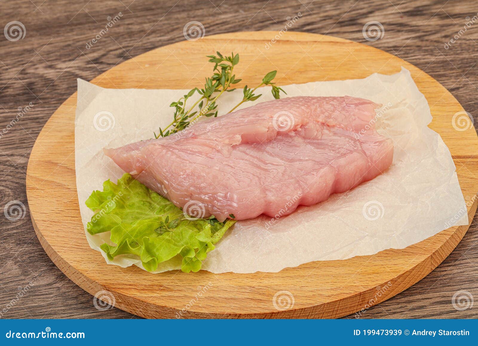 Raw Turkey Breast Steak for Cooking Stock Image - Image of meal ...