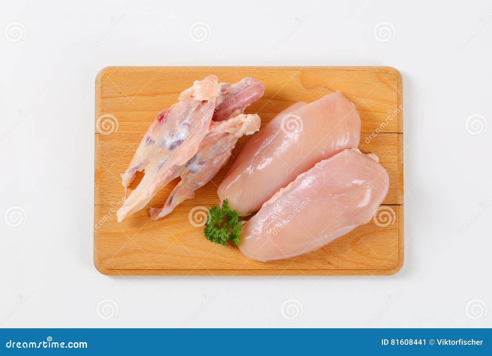 Raw Turkey Breasts and Chest Stock Image - Image of organic, background ...