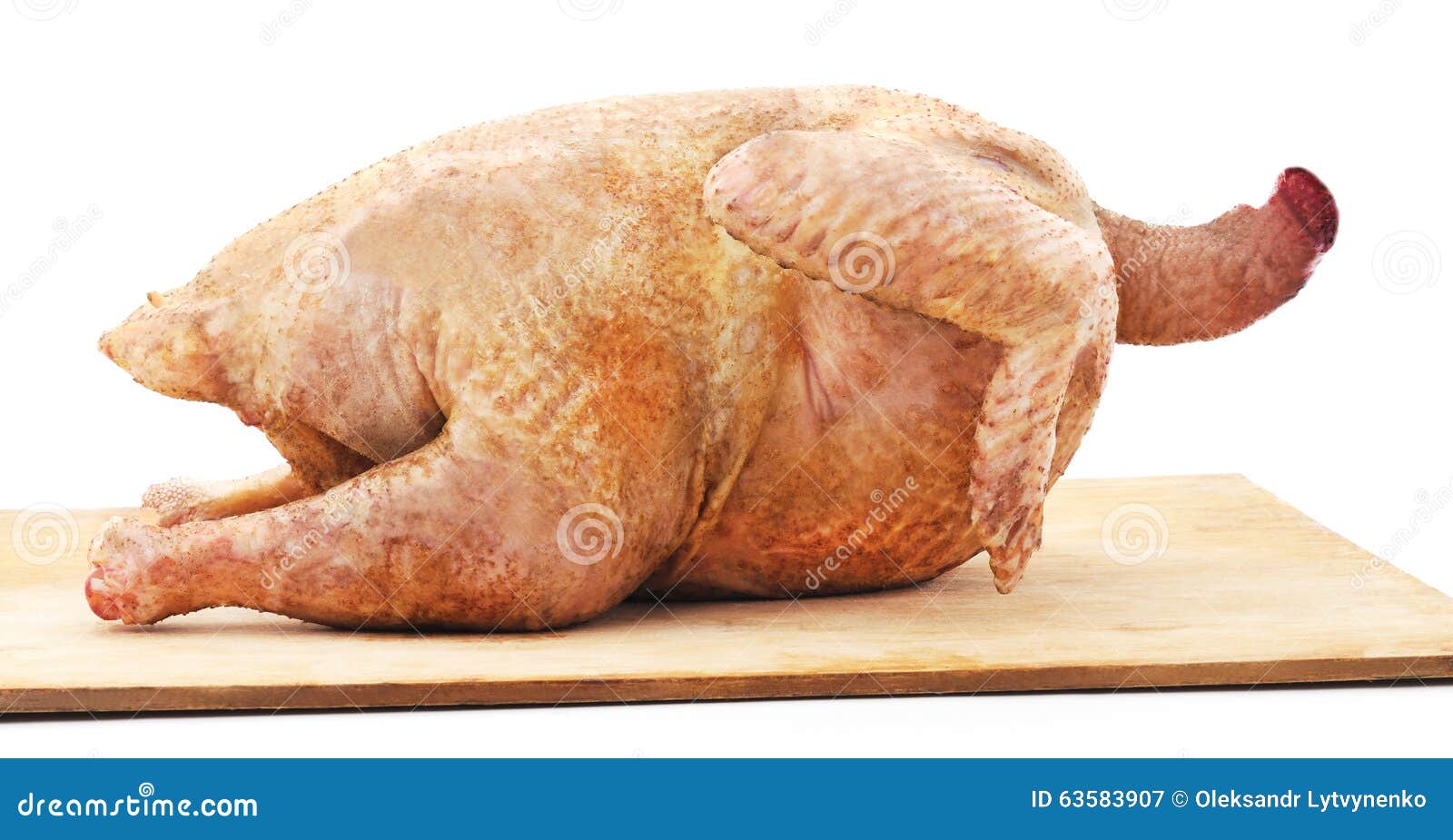 Raw turkey. stock image. Image of cutting, holiday, board - 63583907