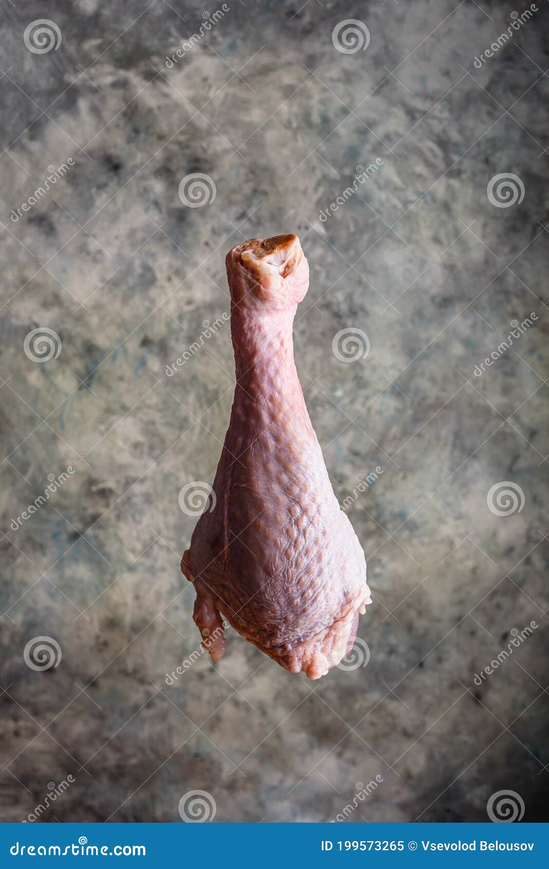 Raw turkey leg stock image. Image of meal, cooking, ingredient - 199573265