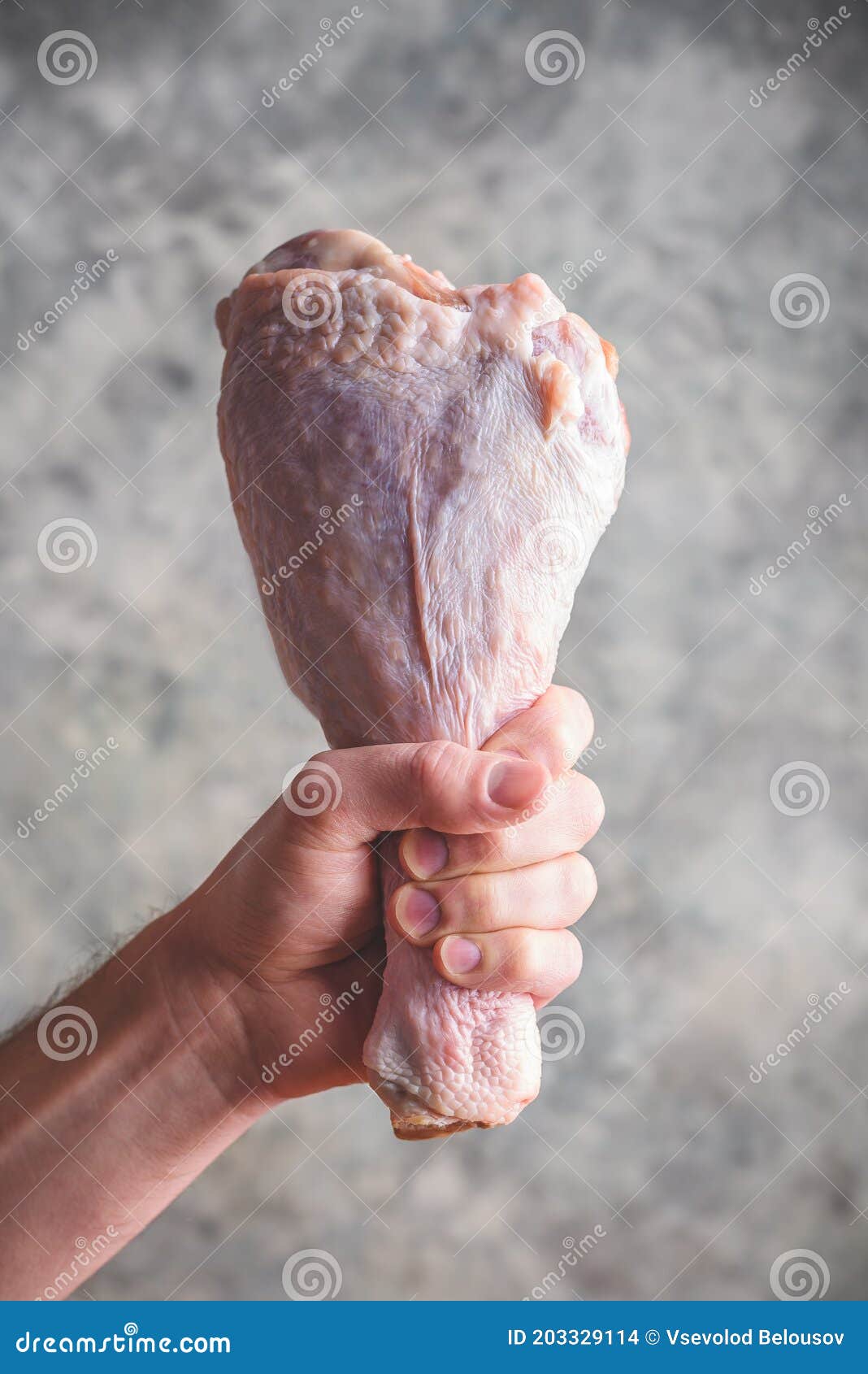Raw turkey leg stock photo. Image of bake, poultry, ingredient - 203329114