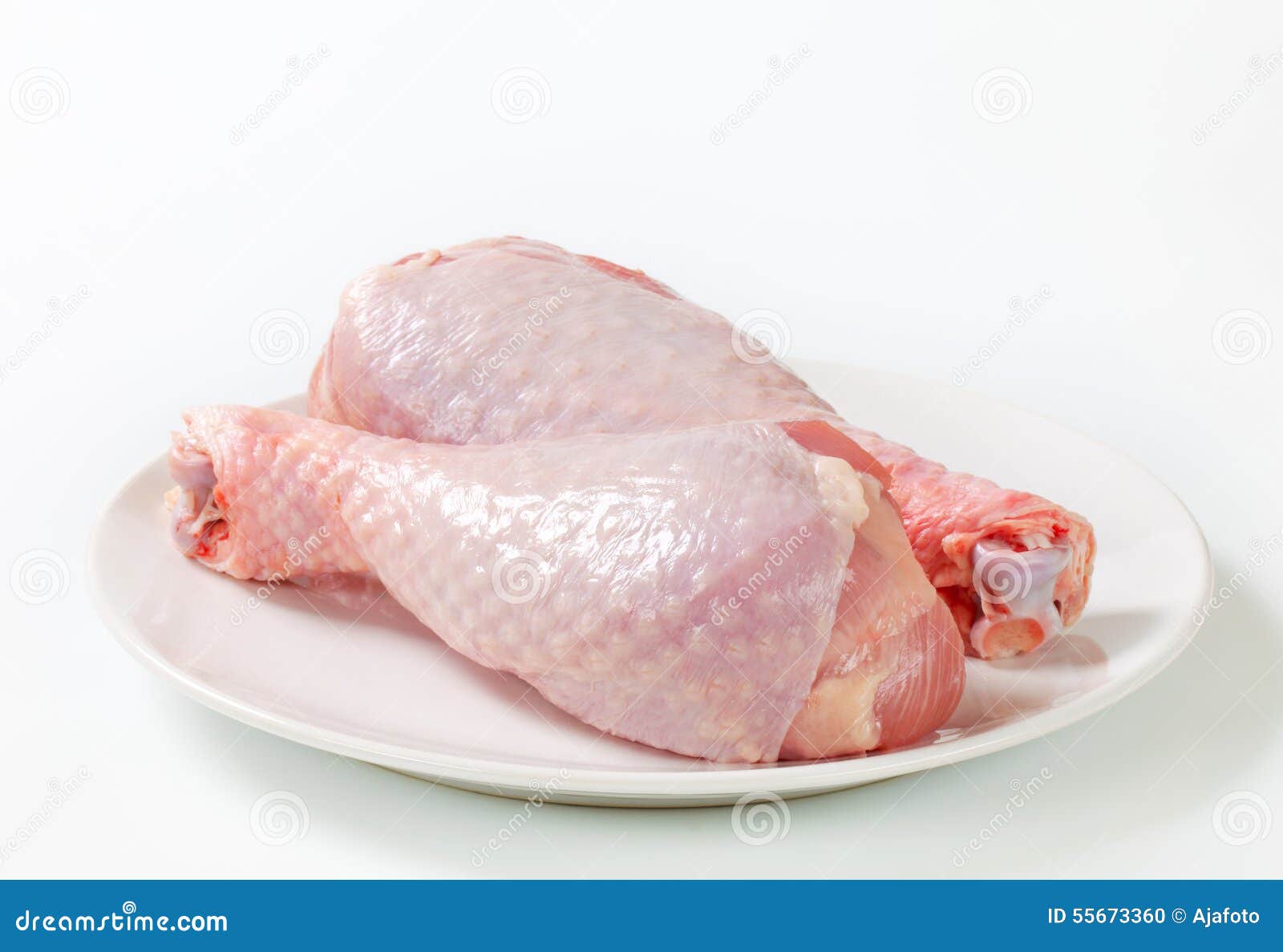 Raw turkey legs stock photo. Image of uncooked, bone - 55673360