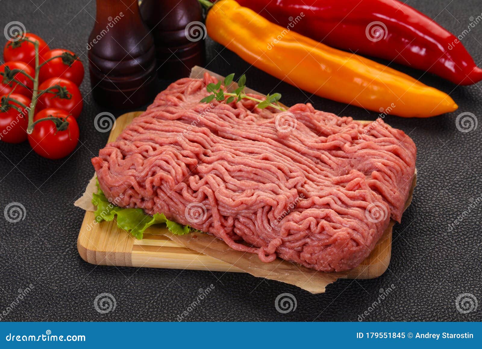 Raw turkey minced meat stock image. Image of gourmet - 179551845