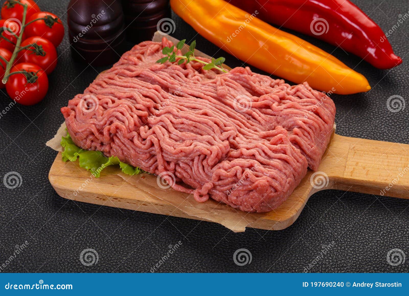 Raw turkey minced meat stock photo. Image of cuisine - 197690240