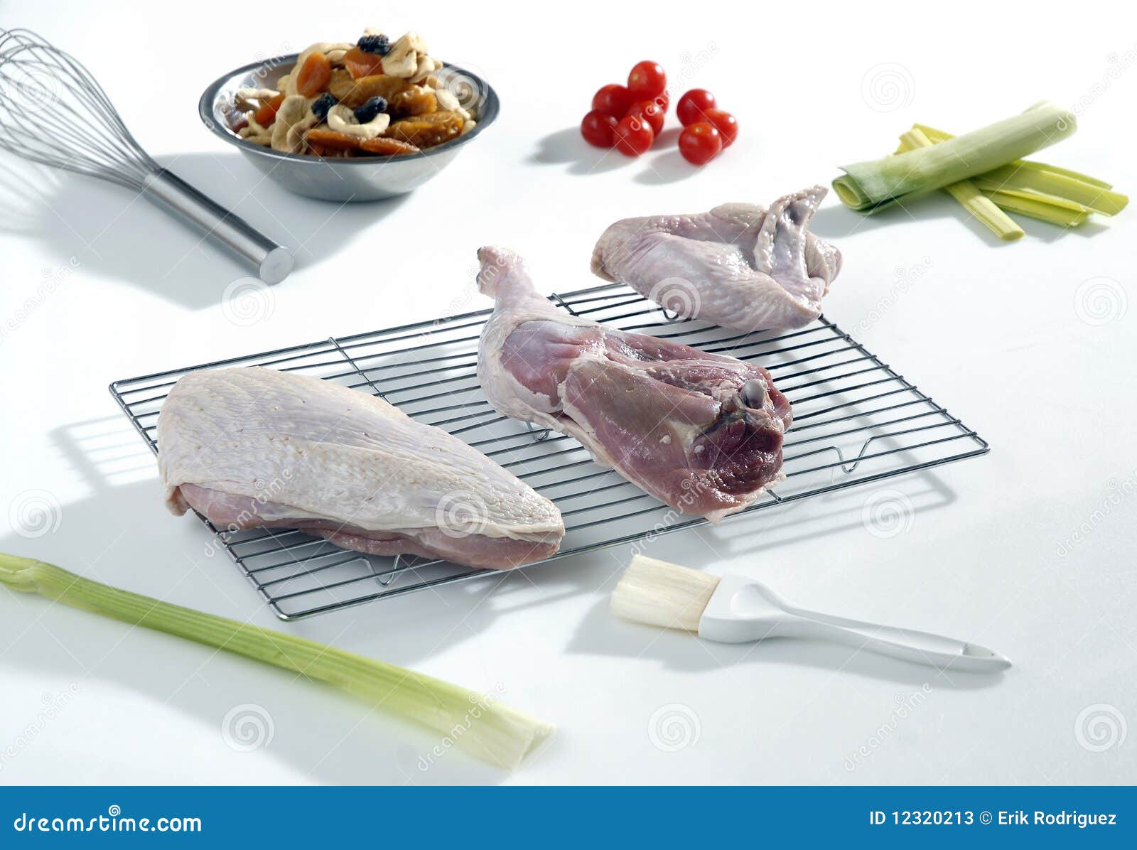 Raw turkey ready to cook stock image. Image of chef, cooked - 12320213