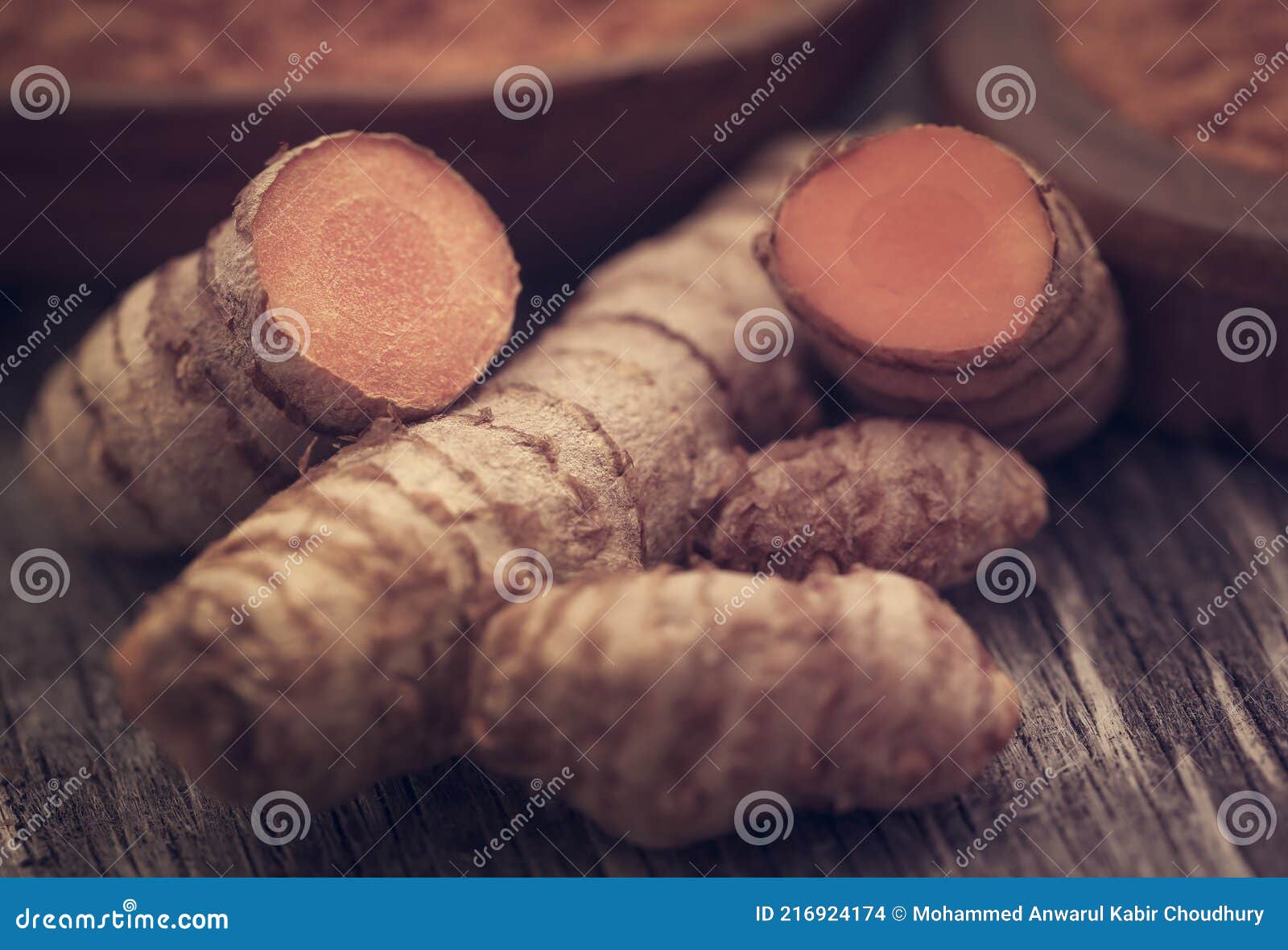 Raw turmeric stock photo. Image of spice, root, cuisine - 216924174