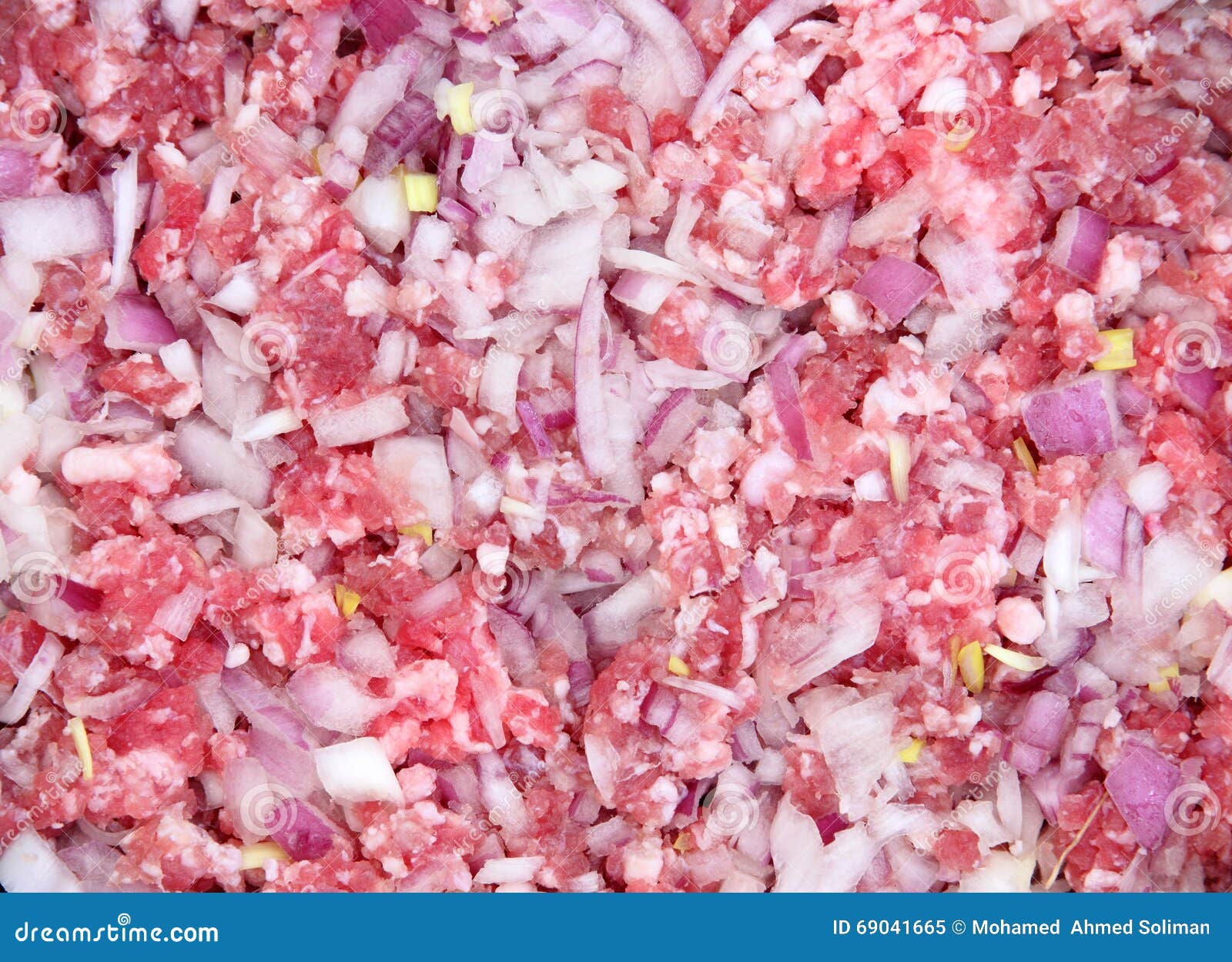 Raw Twisted Beef Meat with Onion Stock Image - Image of steak, fresh ...