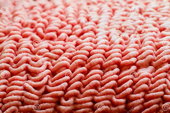 Raw Uncooked Ground Beef, Texture of Minced Meat. Stock Image - Image ...
