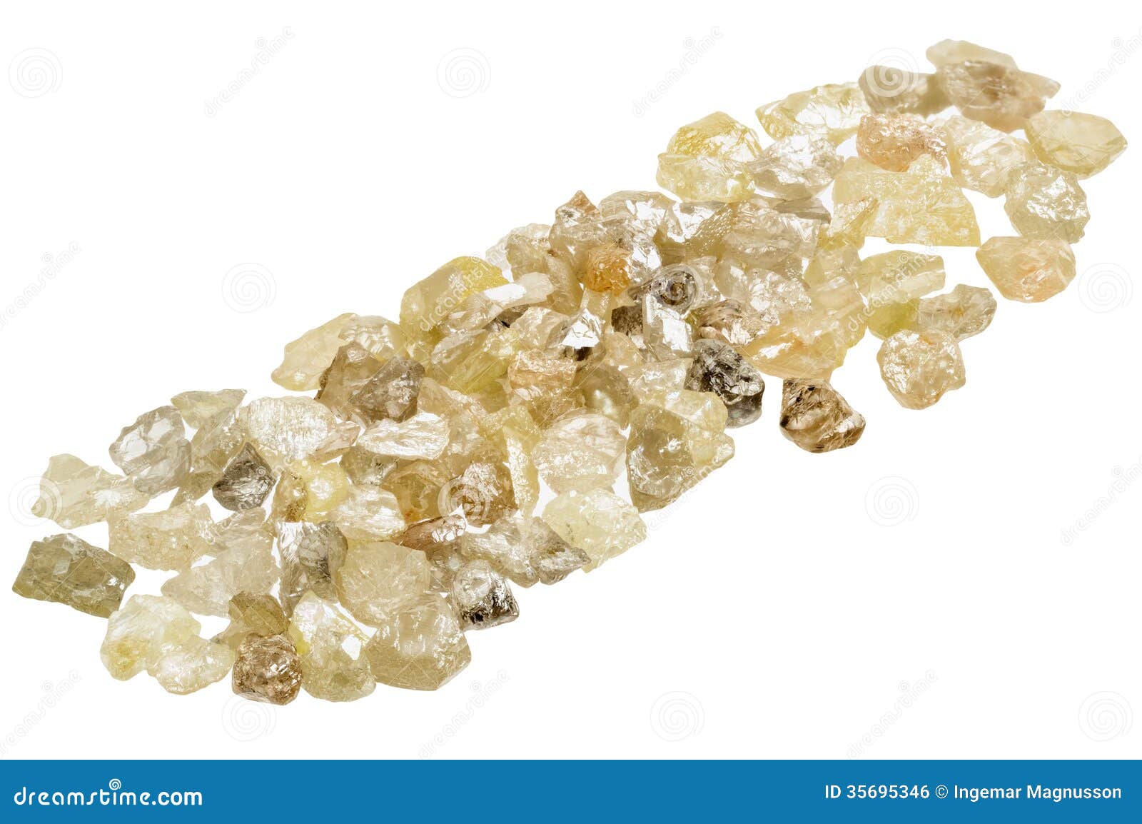 Raw uncut diamonds stock photo. Image of natural, shining - 35695346
