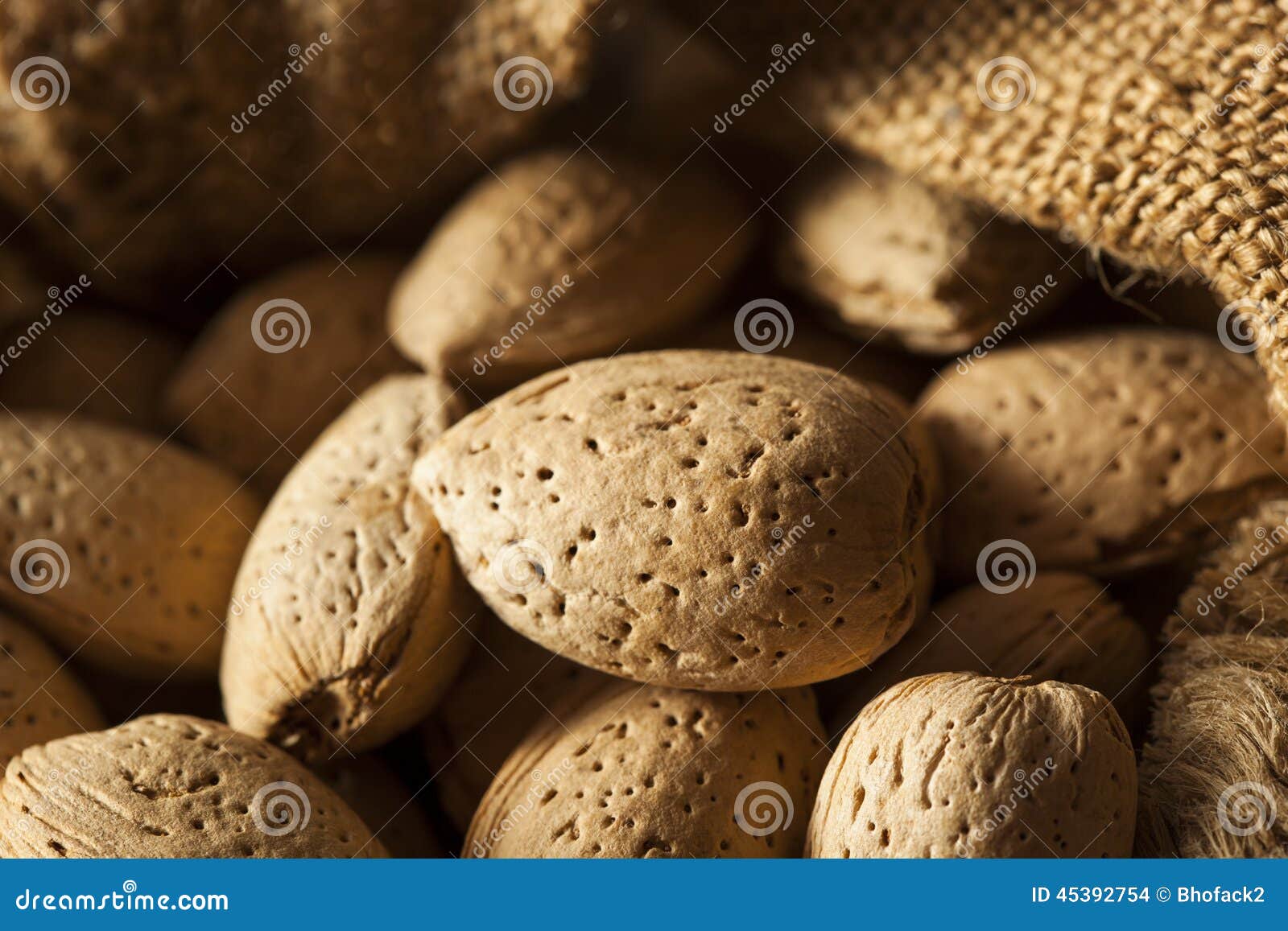 Raw Unshelled Organic Almonds Stock Photo - Image of brown, almonds ...