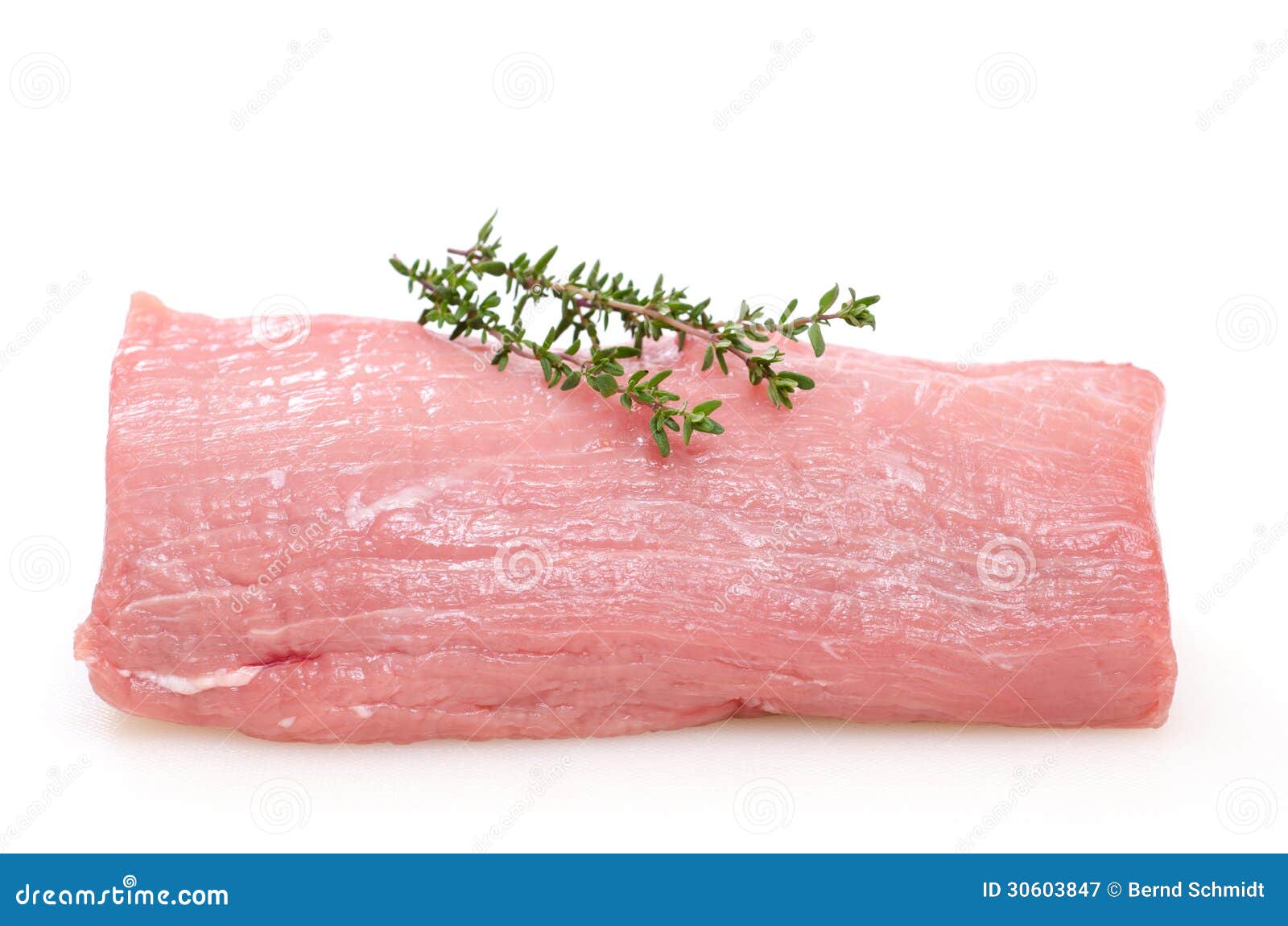 Raw veal tenderloin stock image. Image of butcher, white - 30603847