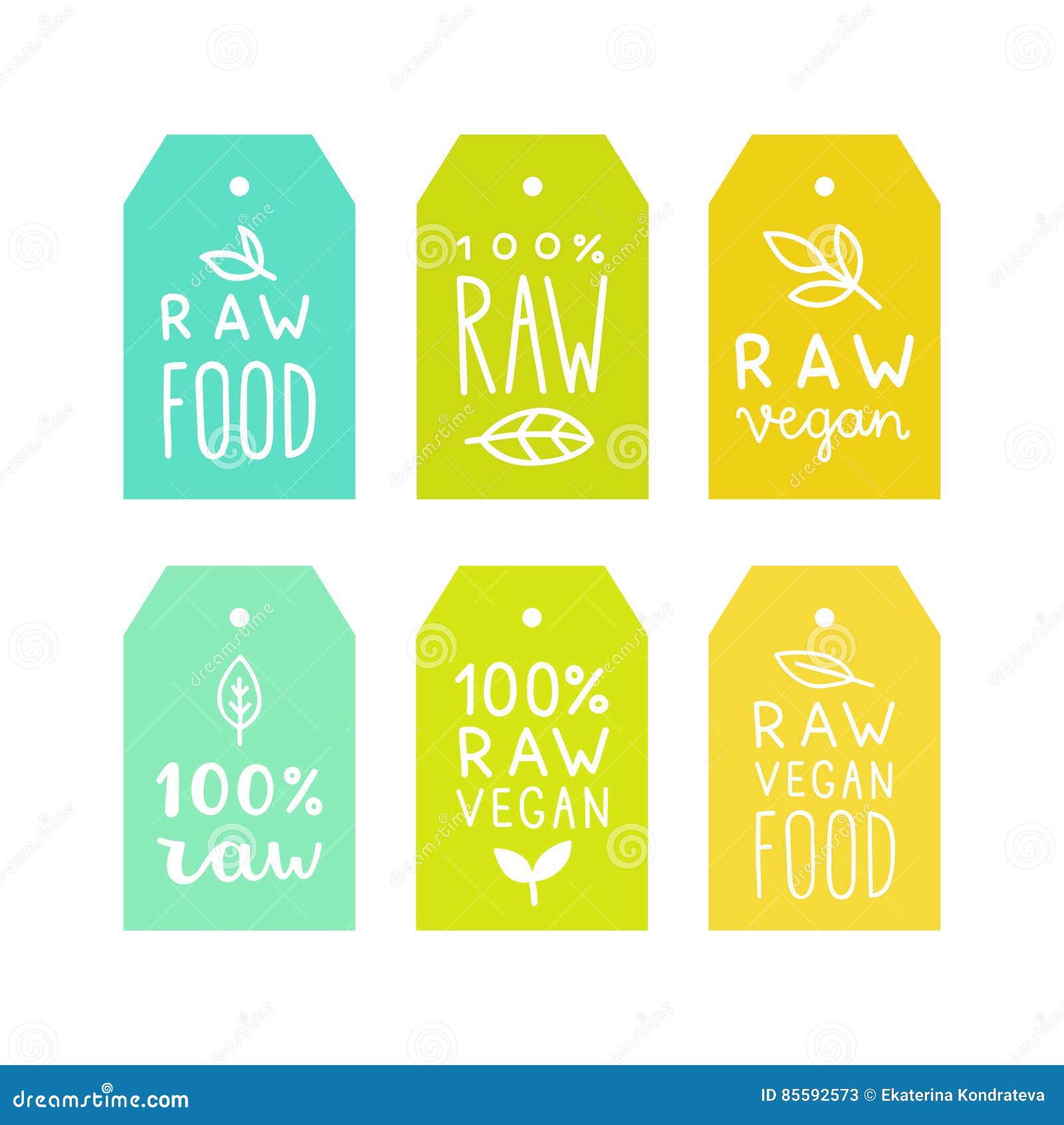 Raw vegan food tags. stock vector. Illustration of banner - 85592573