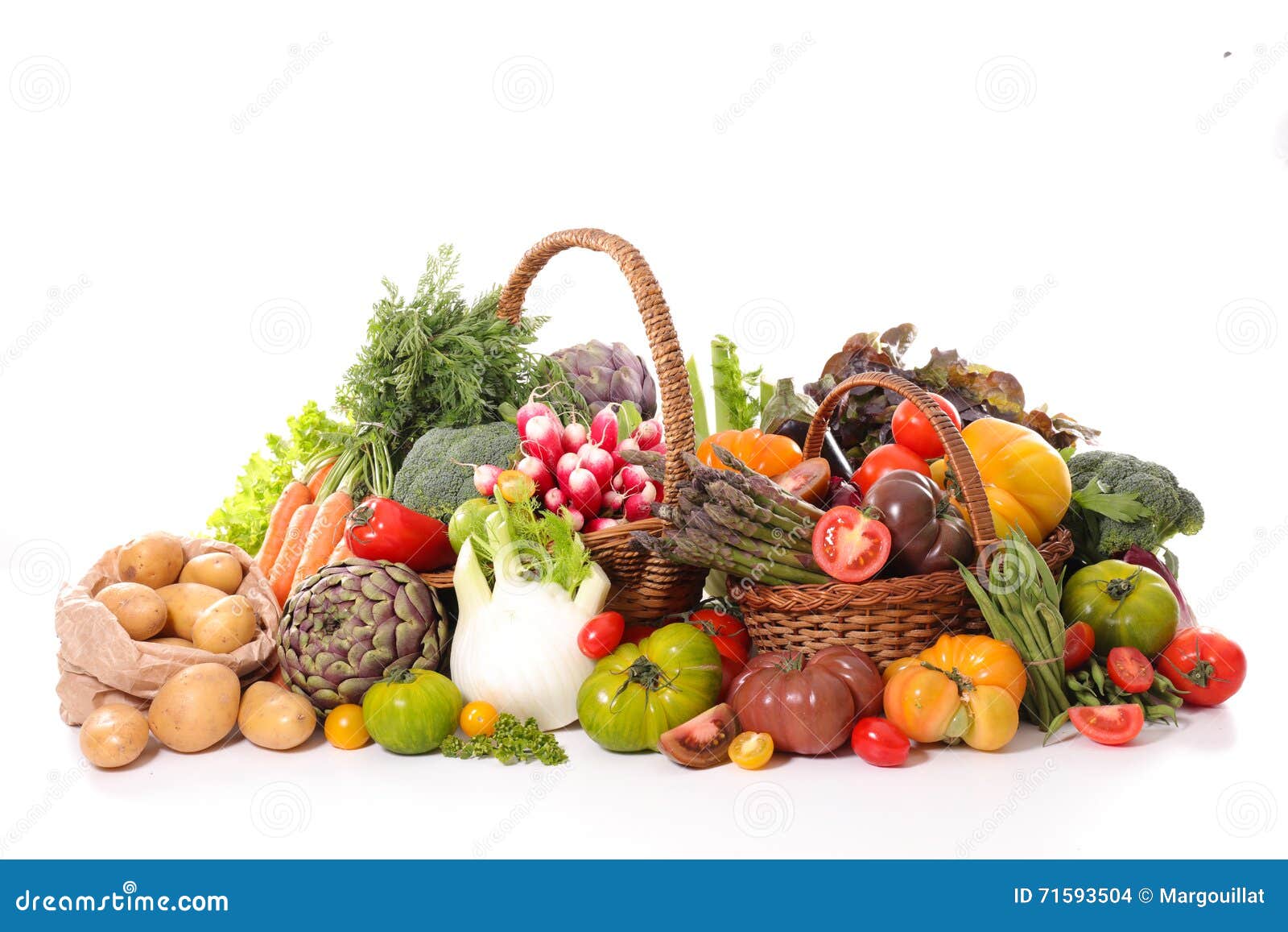 Raw vegetable stock photo. Image of basket, carrot, broccoli - 71593504