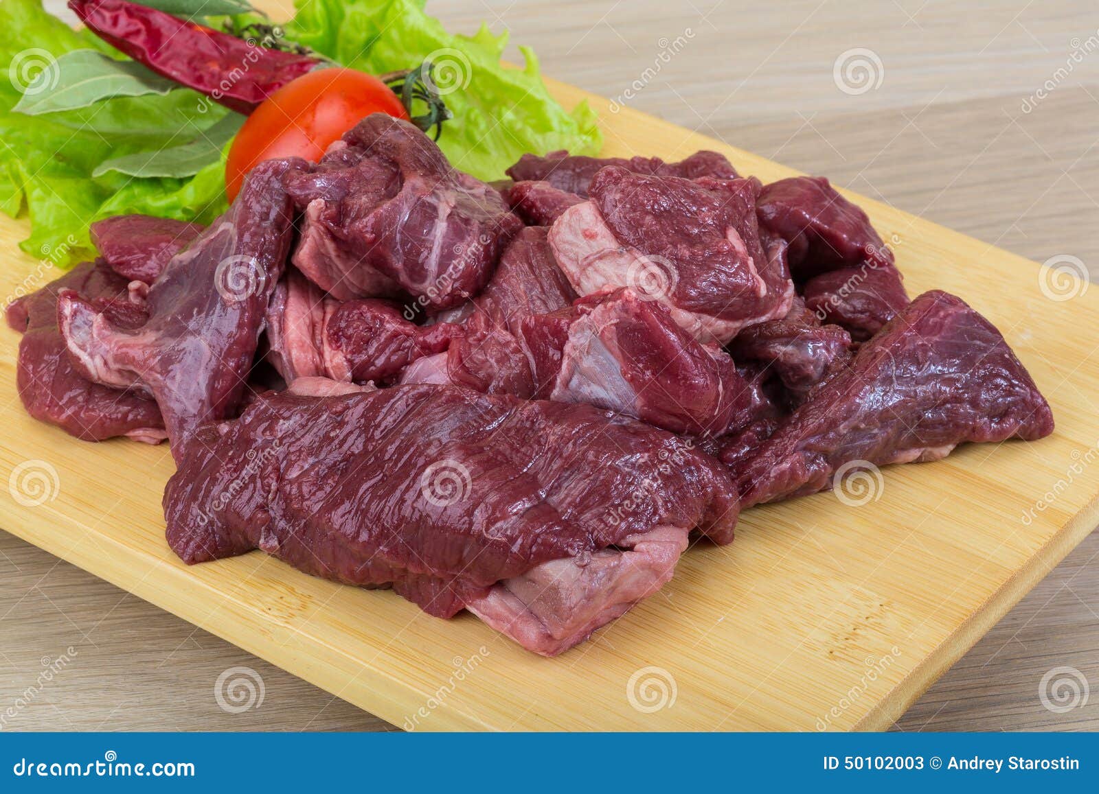 Raw venison stock image. Image of prime, pink, bacon - 50102003