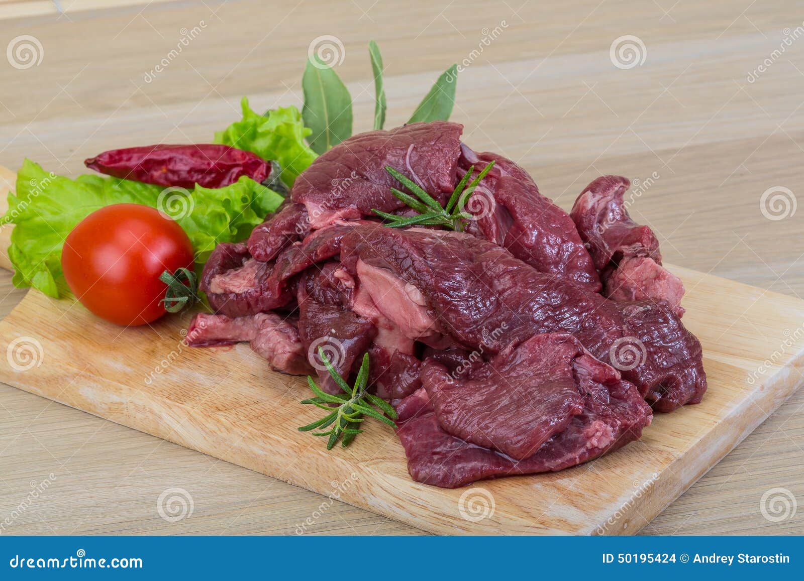 Raw venison stock photo. Image of venison, prime, fillet - 50195424