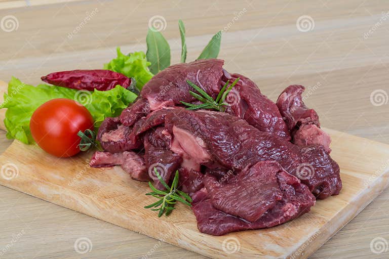 Raw venison stock photo. Image of venison, prime, fillet - 50195424