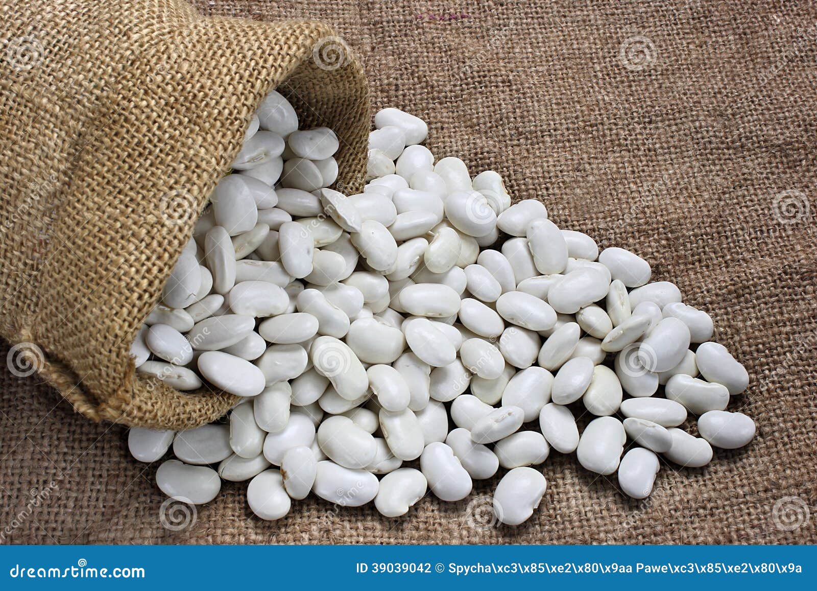 Raw white beans stock photo. Image of canvas, bean, tasty - 39039042