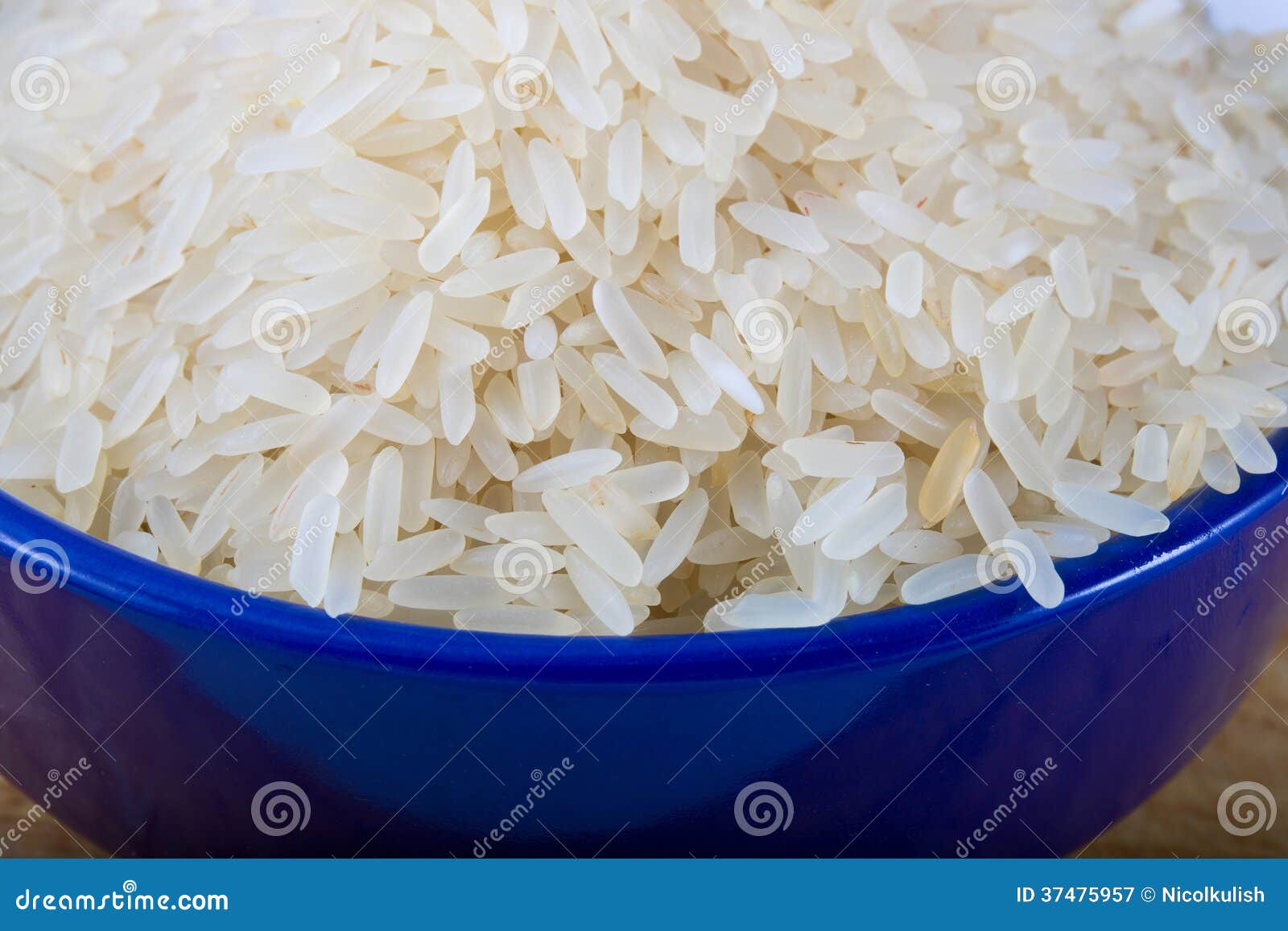 Raw White Long Parboiled Rice Stock Image - Image of background, blank ...