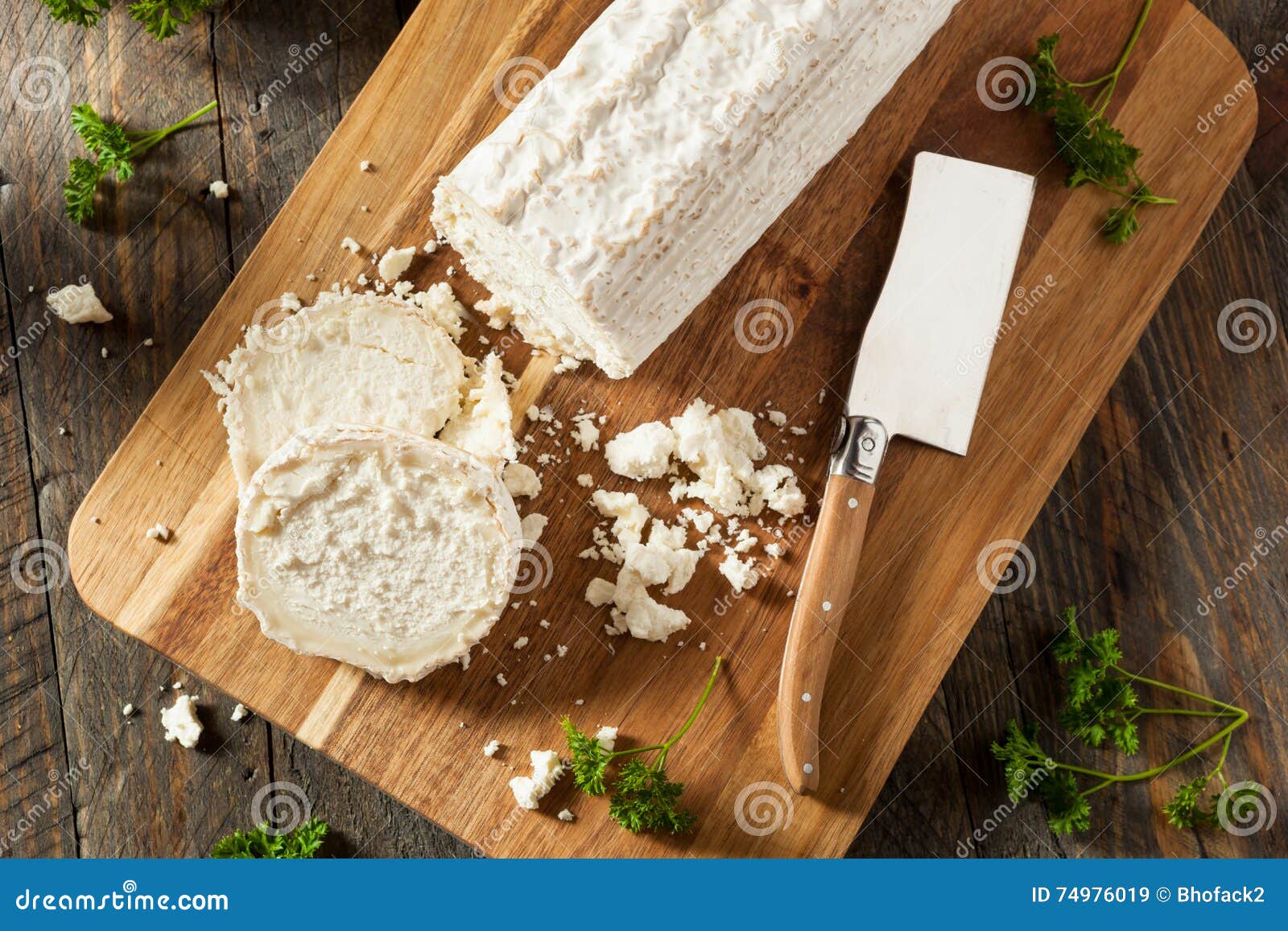 Raw White Organic Goat Cheese Stock Image - Image of fresh, green: 74976019