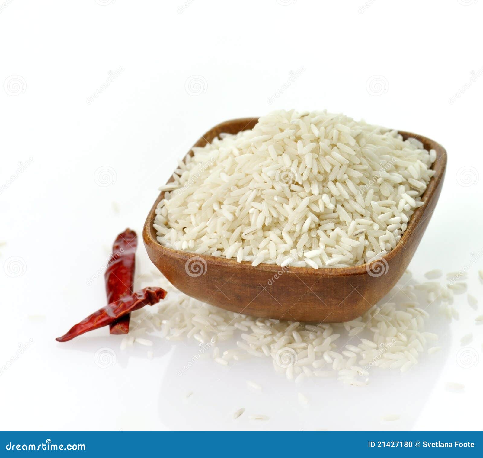 Raw white rice stock photo. Image of bowl, rice, grain - 21427180