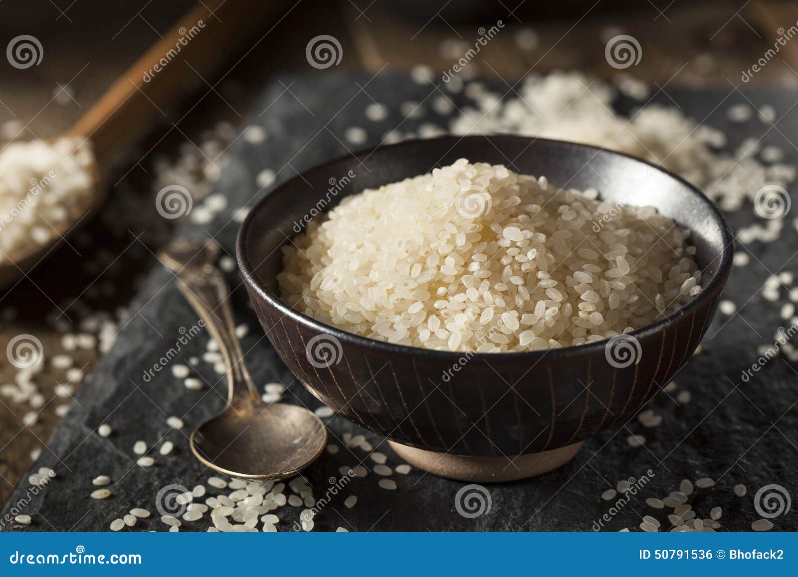 Raw White Sushi Rice stock photo. Image of asian, grains - 50791536