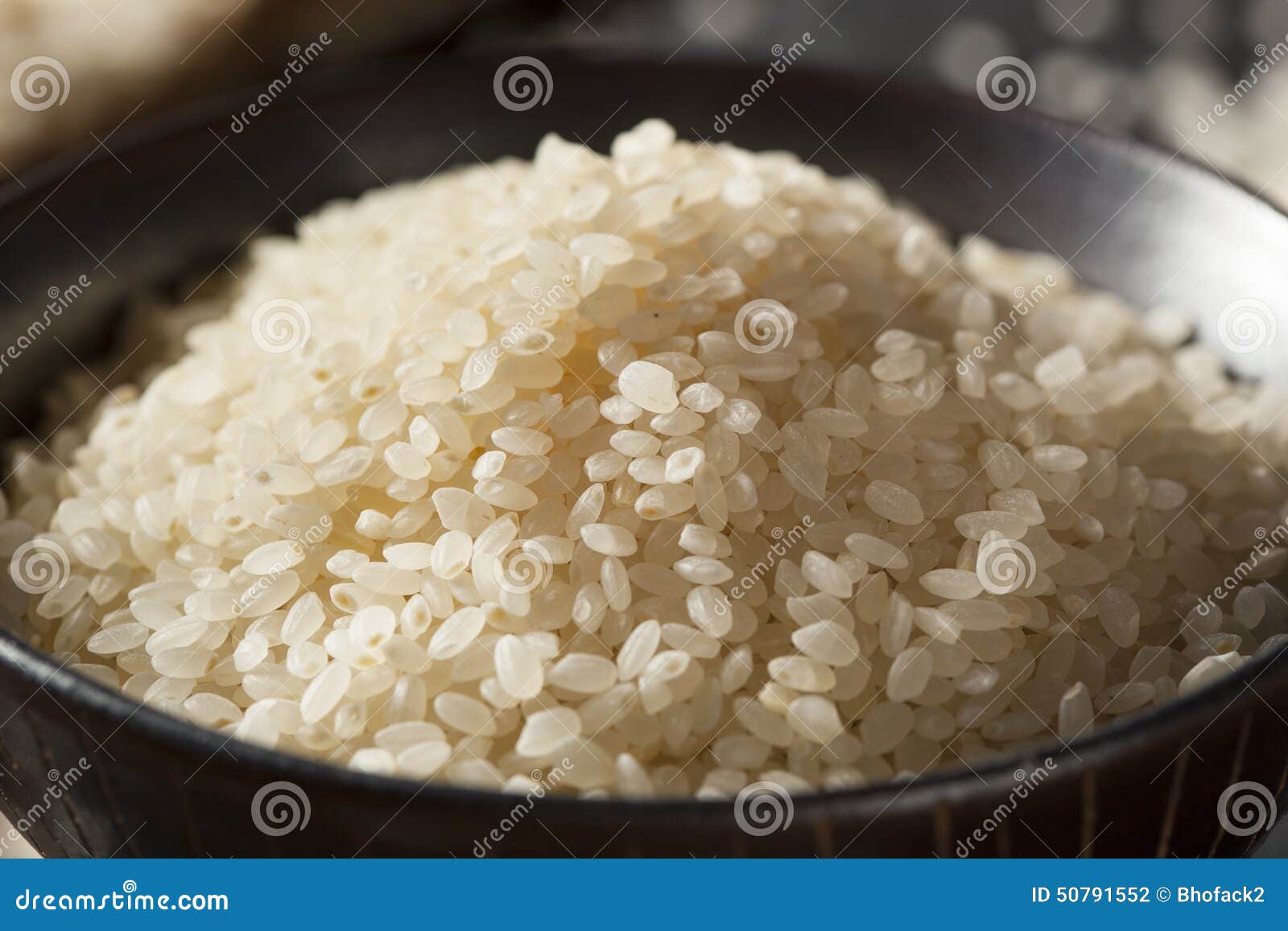 Raw White Sushi Rice stock photo. Image of grained, chinese - 50791552