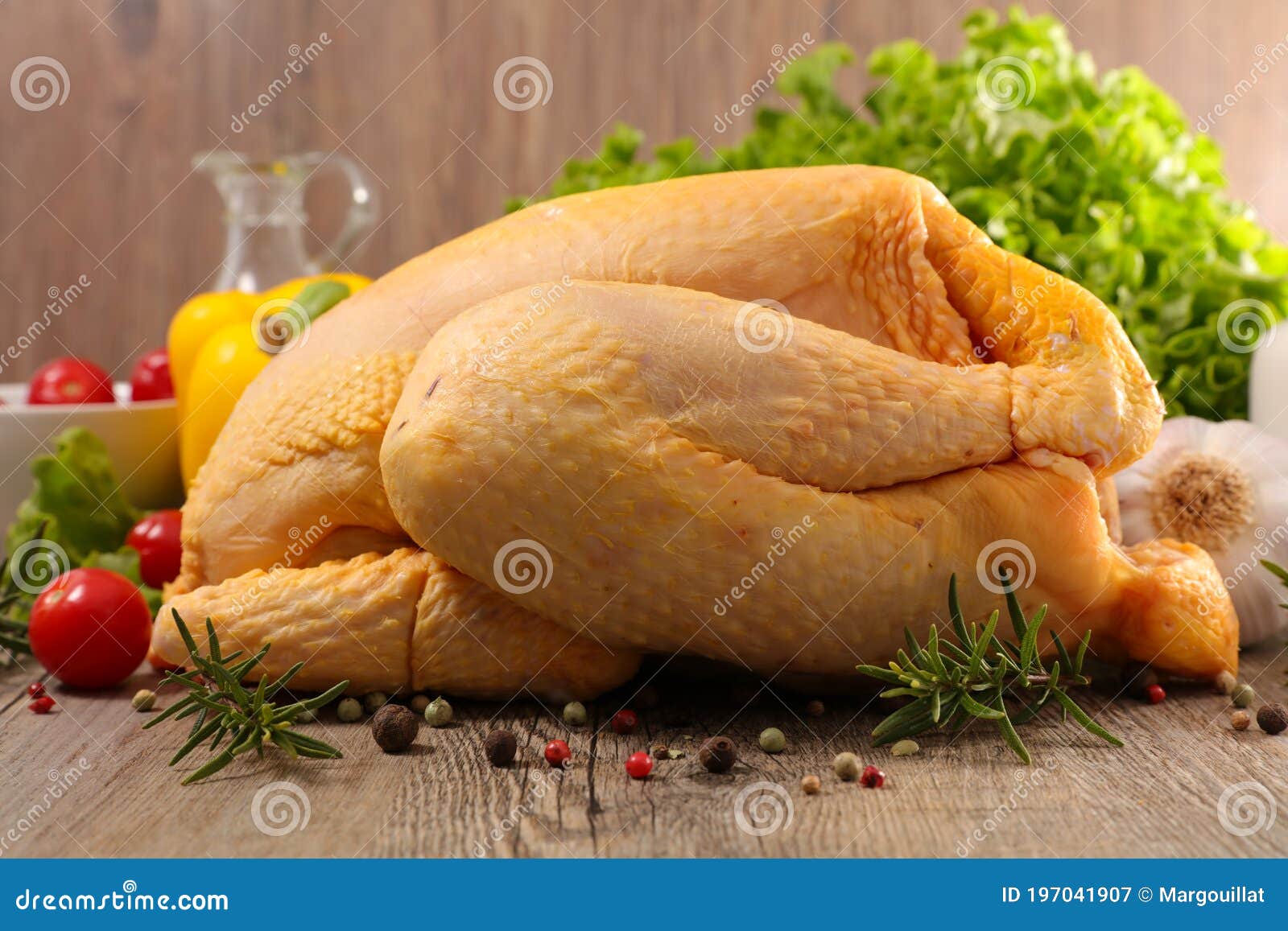 Raw whole chicken stock image. Image of poultry, meal - 197041907