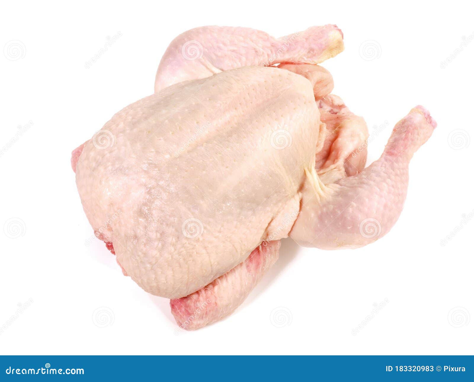 Fine Meat - Raw Whole Chicken on White Background Stock Image - Image ...