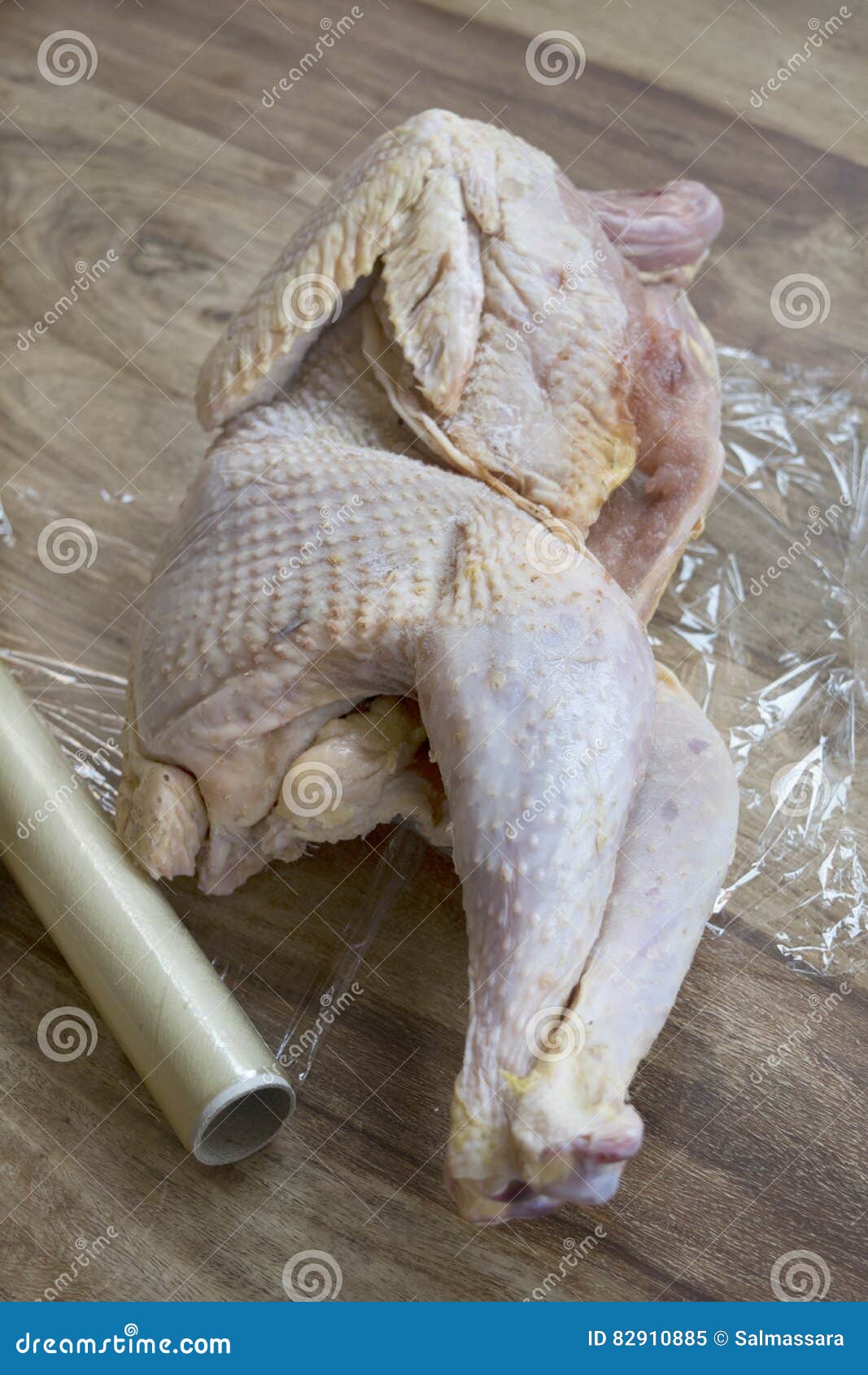 Raw Whole Chicken Just Slaughtered Stock Image - Image of rooster ...