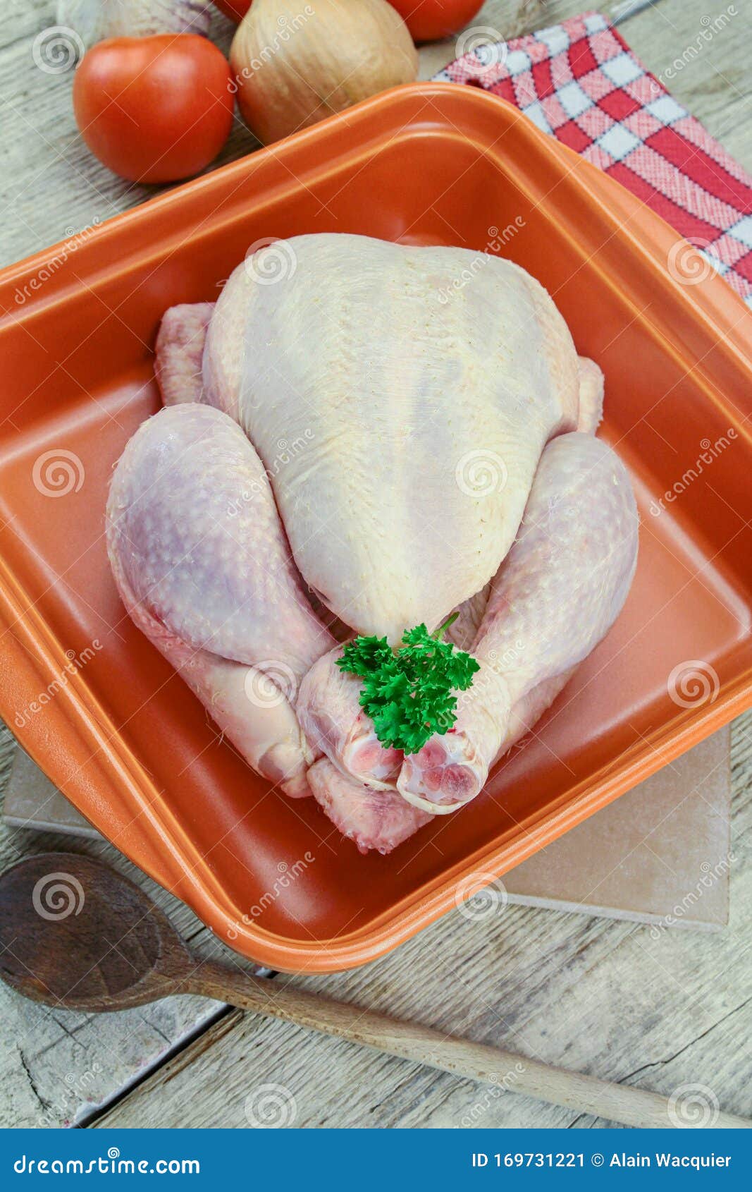 Raw whole chicken stock image. Image of chicken, freshness - 169731221