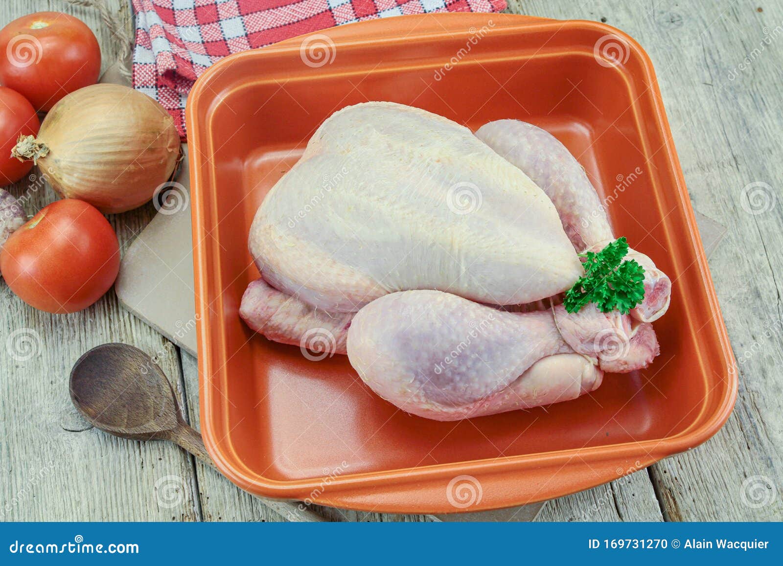 Raw whole chicken stock photo. Image of chicken, carcass - 169731270