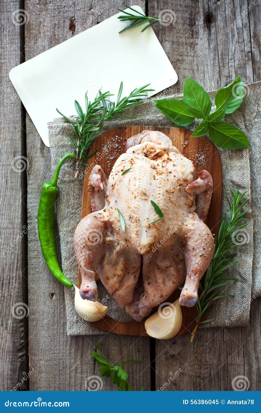 Raw Whole Chicken with Vegetables Stock Image - Image of spices, lunch ...