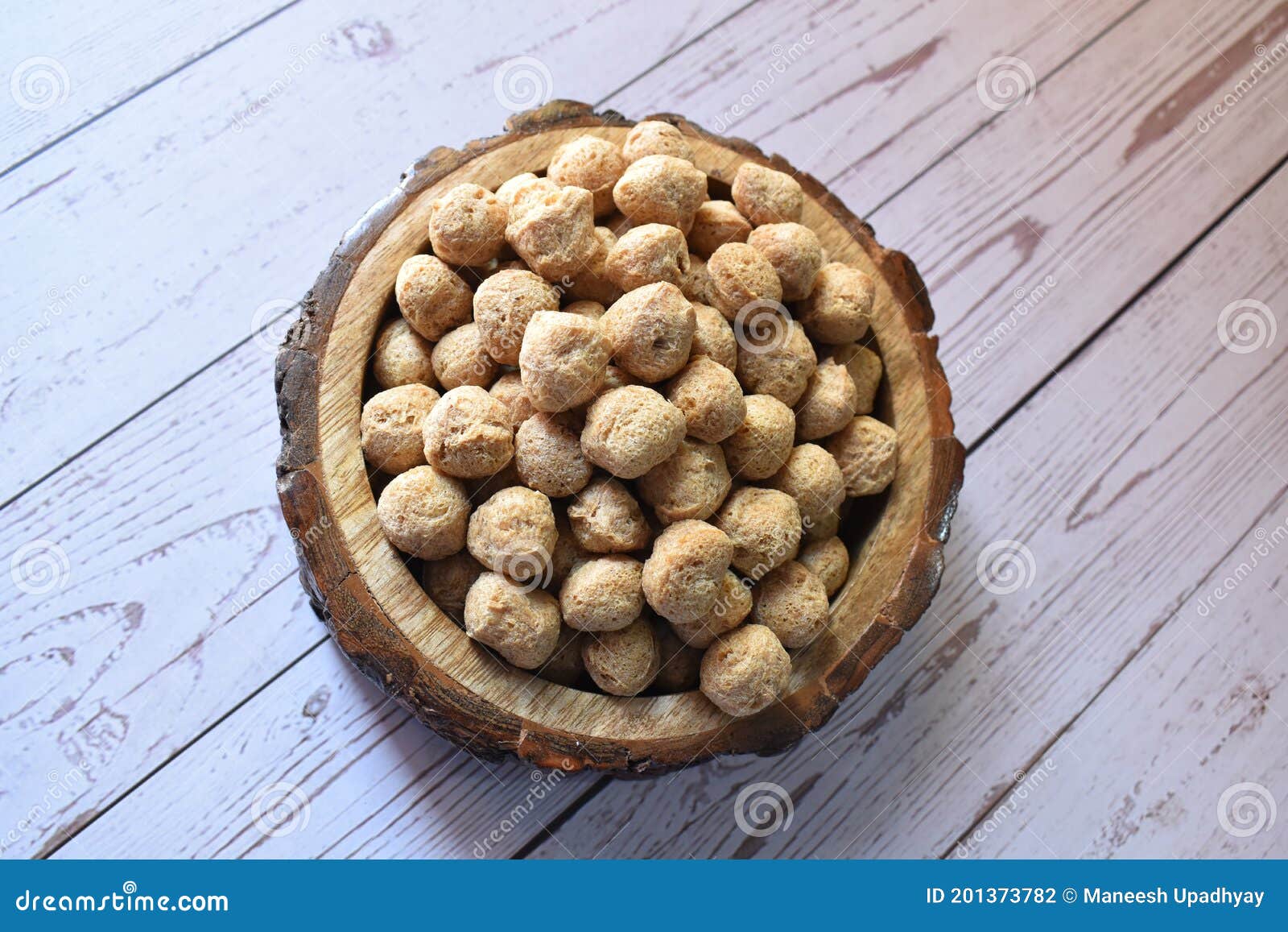 Raw Soya chunks stock photo. Image of eating, group - 201373782