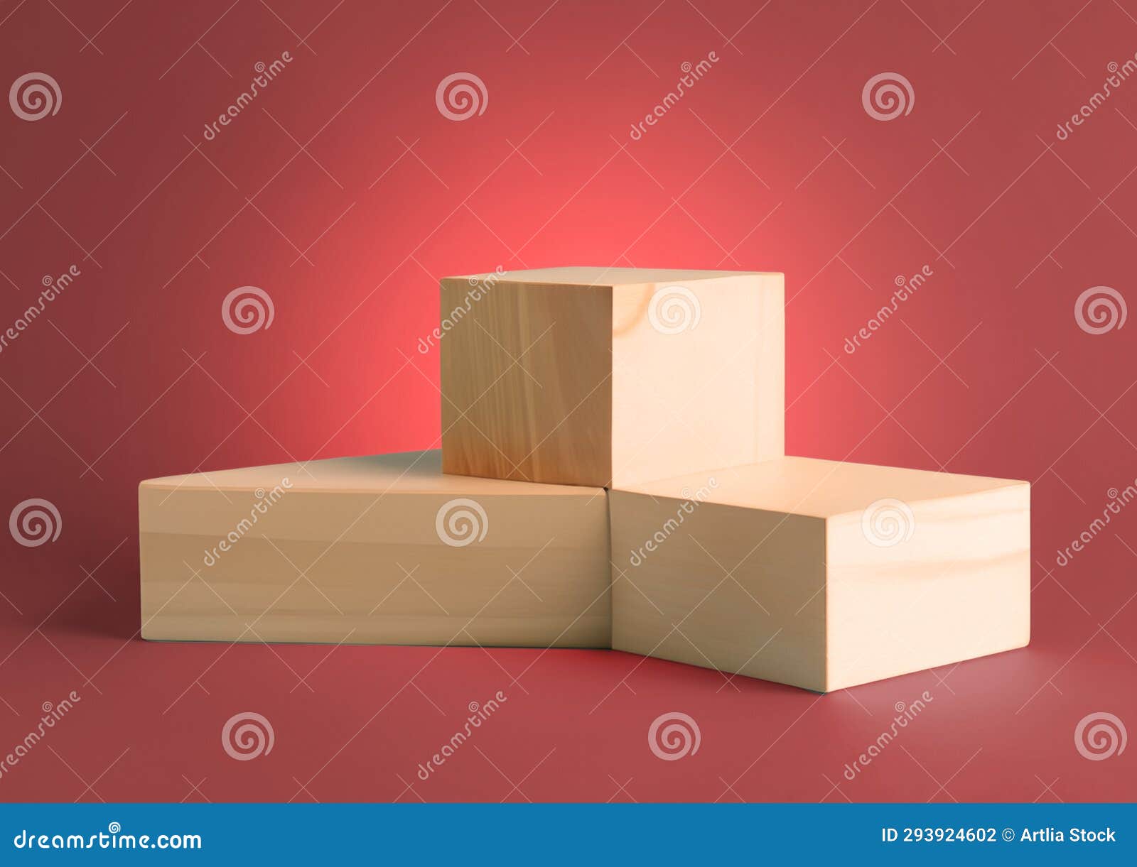Raw Wooden Pieces Studio Shot on Limbo Background Template Design Stock ...