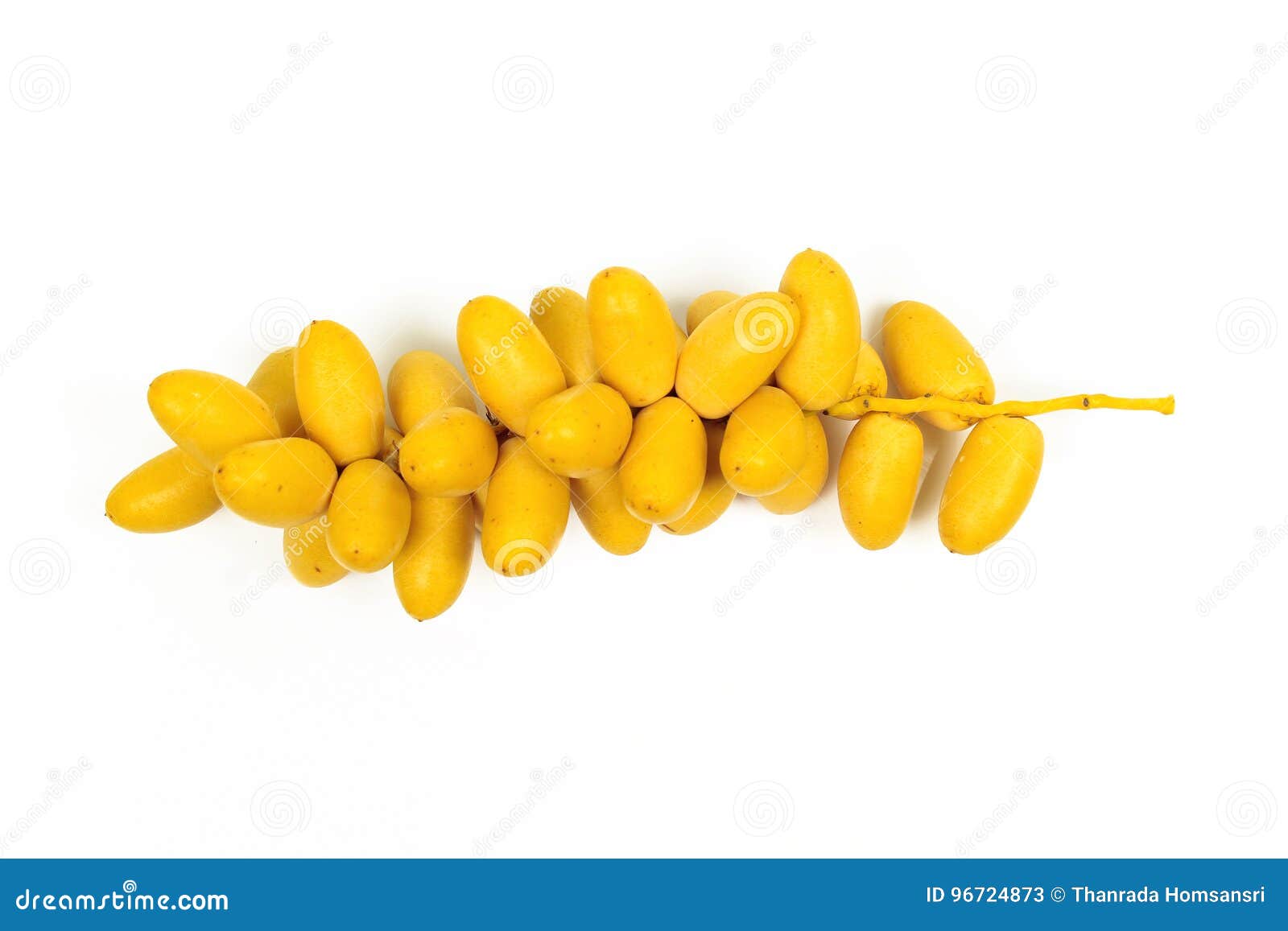 Raw Yellow Date Palm or Dates Stock Image - Image of fresh, healthy ...